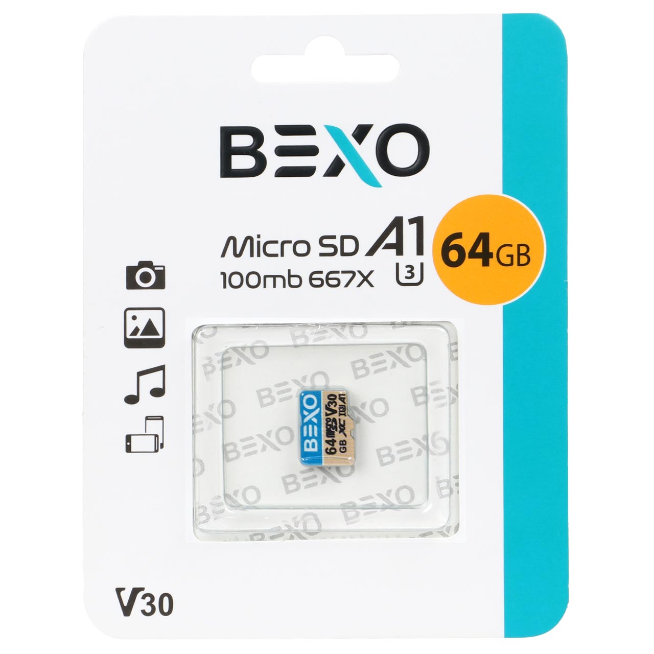 BEXO 667X microSDXC UHS-I U3 Class10-100MB/s - 64GB (گارانتی داده پردازی آواتک) - فروشگاه - پنل ...