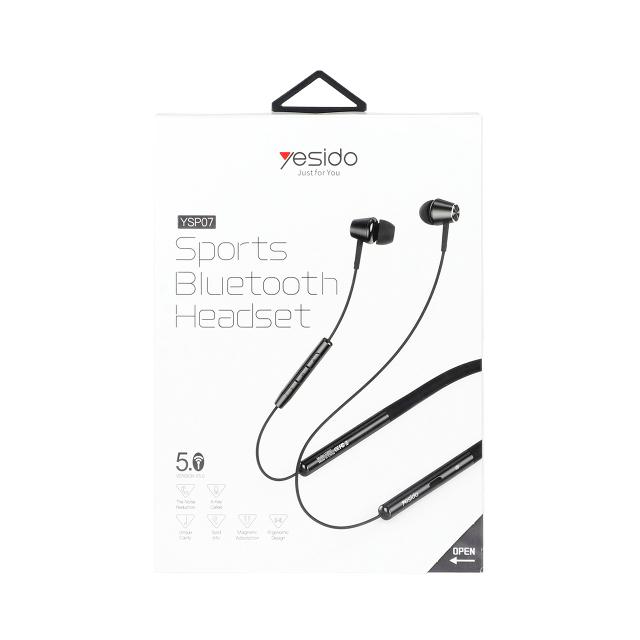 هندزفری گردنی بی سیم yesido مدل YSP07 - مشکی - فروشگاه - پنل فروشگاهی eways