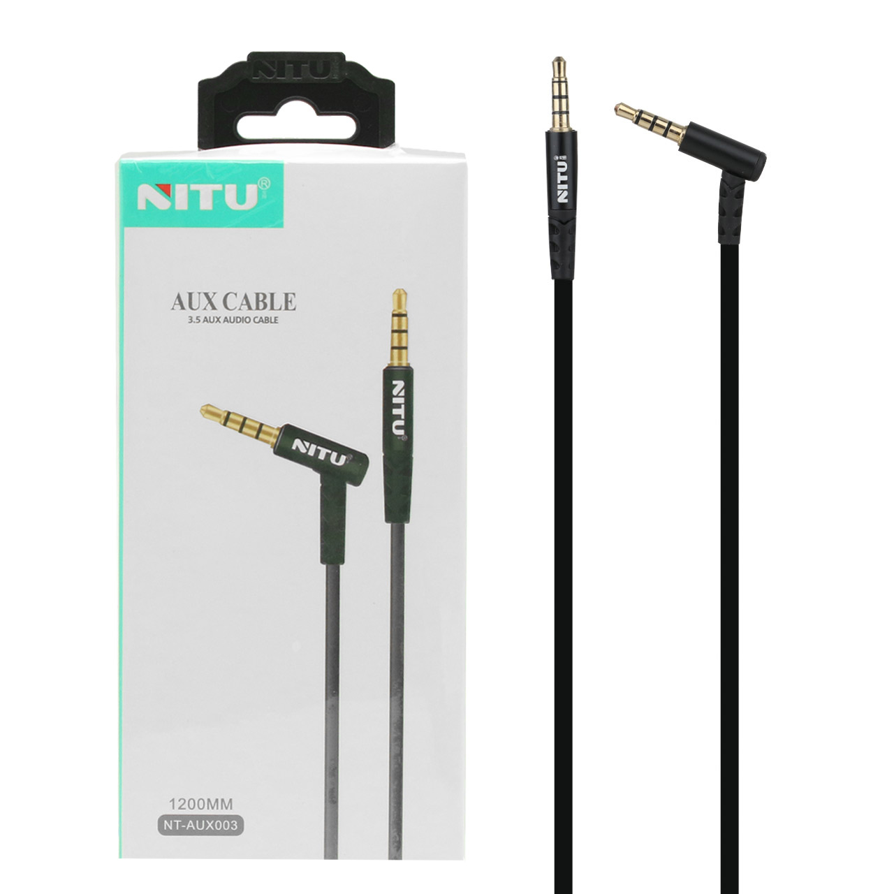 کابل صدا 1.2 متری NITU AUX مدل 003 - مشکی - فروشگاه - پنل فروشگاهی eways