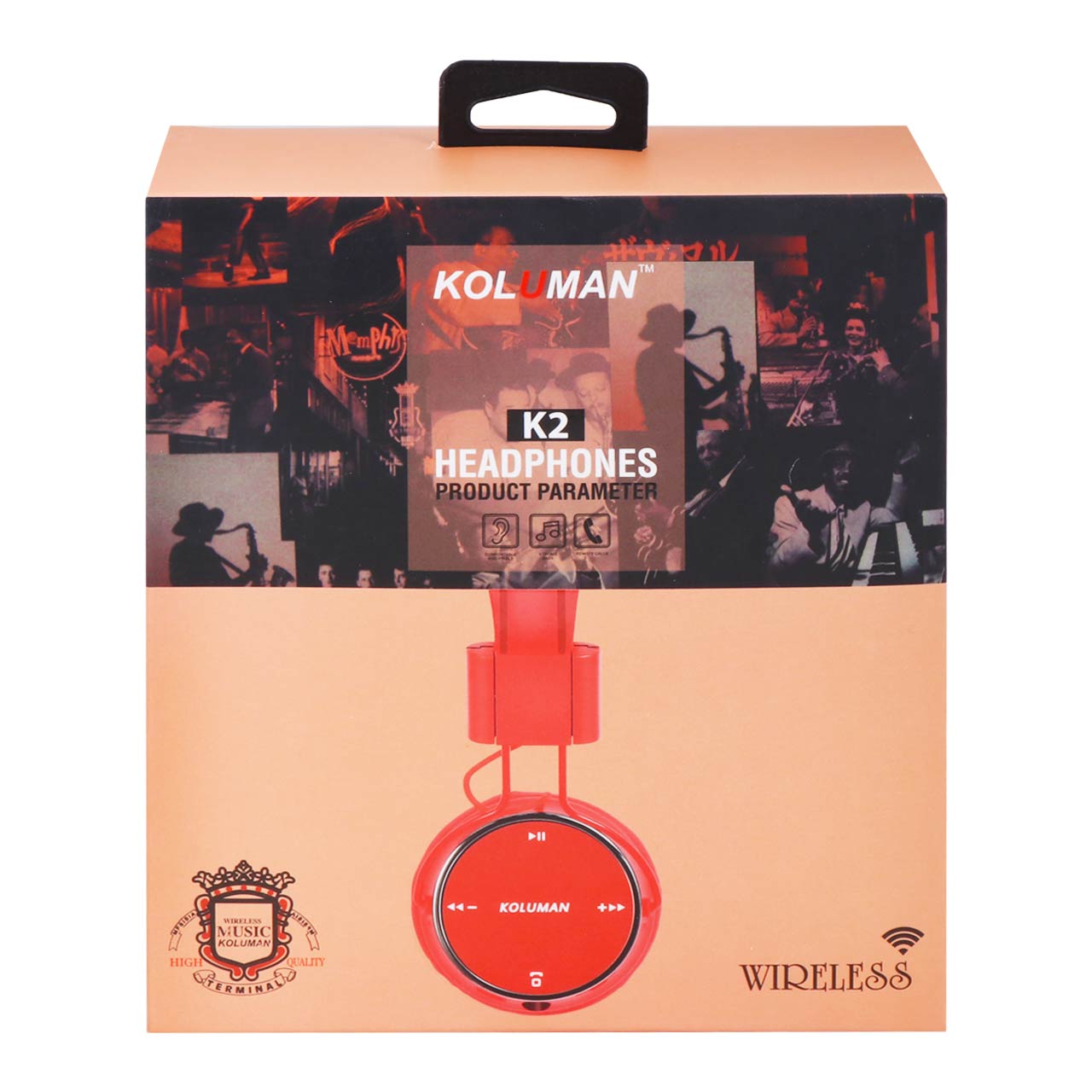 هدفون بی سیم Koluman مدل K2-V4.2 - قرمز - فروشگاه - پنل فروشگاهی eways