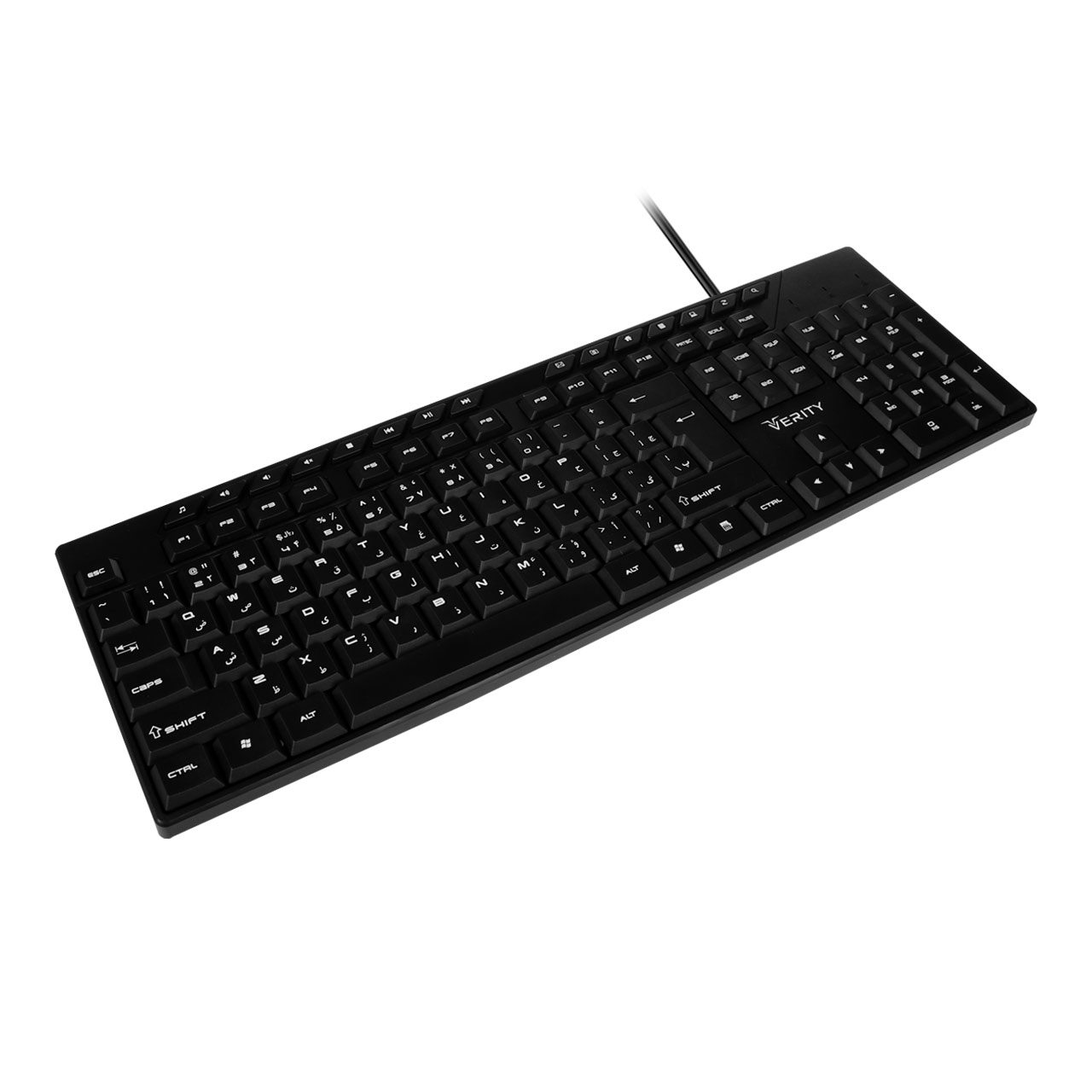کیبورد باسیم Verity مدل V-KB6123 - مشکی - فروشگاه - پنل فروشگاهی eways