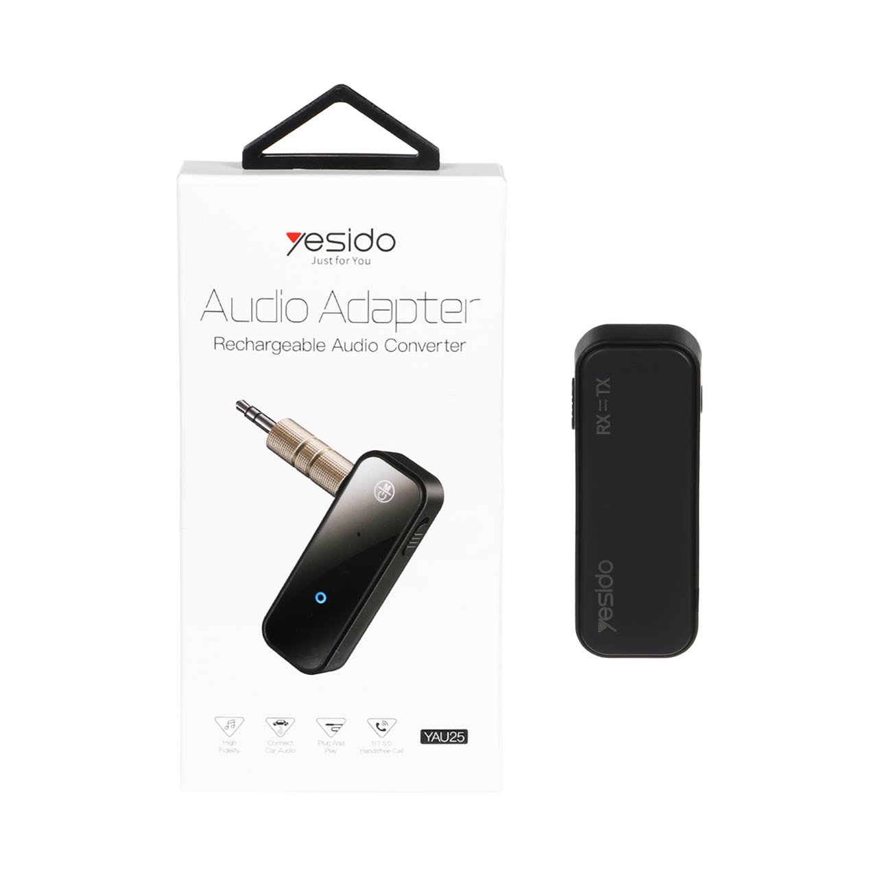 گیرنده بلوتوث yesido مدل YAU25 - مشکی - فروشگاه - پنل فروشگاهی eways