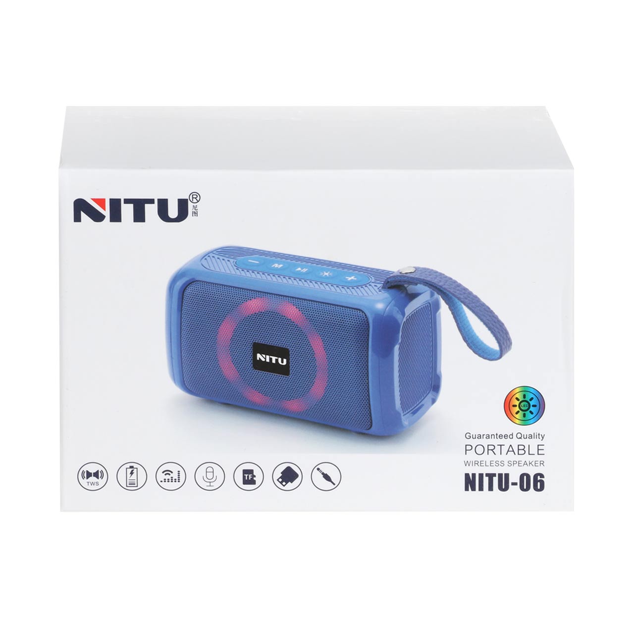 اسپیکر بی سیم NITU مدل NITU-06 - مشکی - فروشگاه - پنل فروشگاهی eways