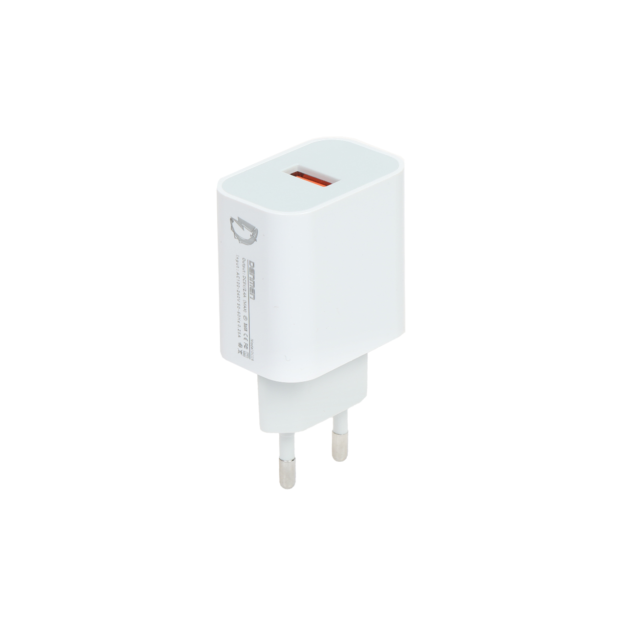 شارژر دیواری 12W تک پورت DENMEN مدل DC03 - سفید - CH بدون پک (گارانتی شش ماهه ایویز) - فروشگاه ...