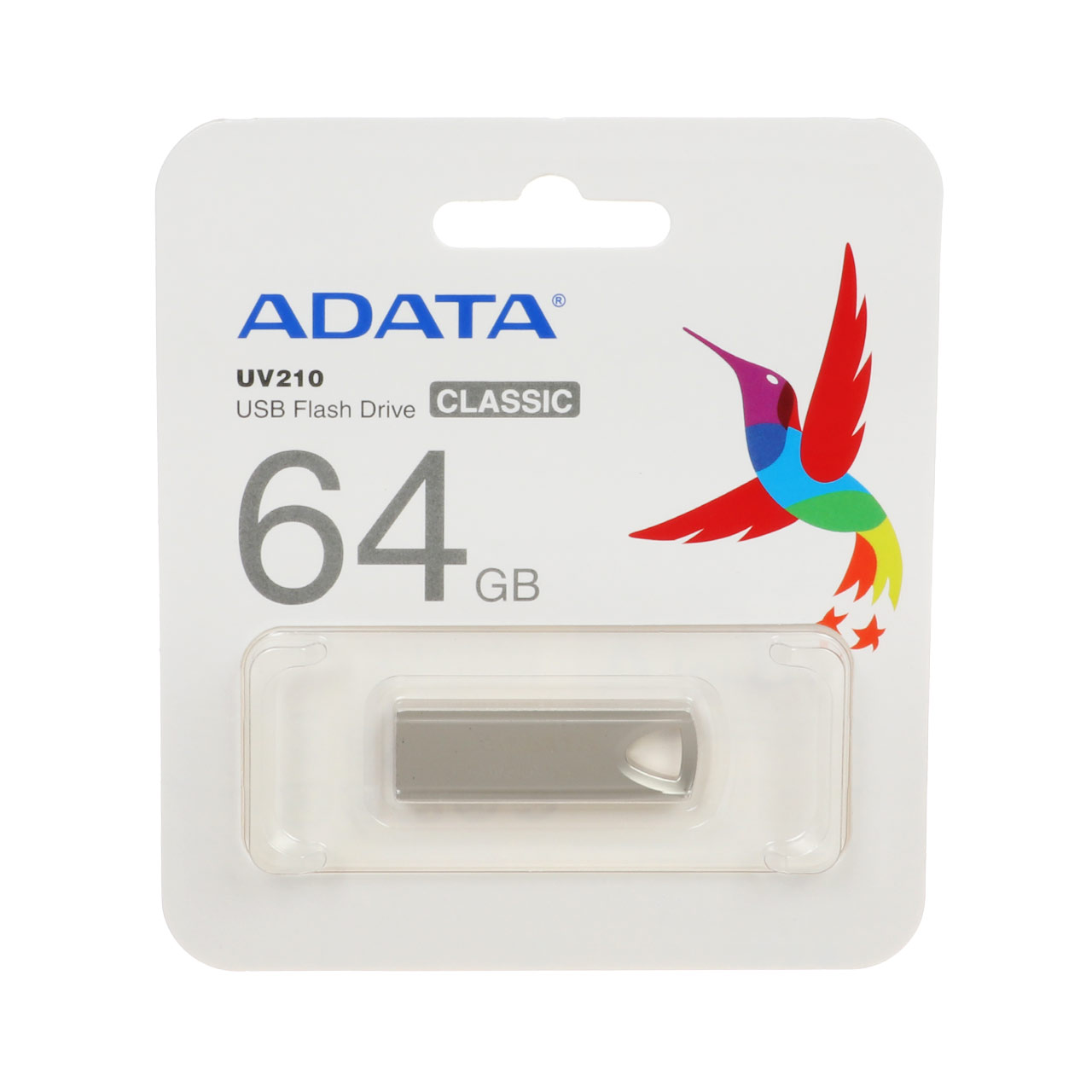 ADATA UV210 USB 2.0 Flash Memory-64GB نقره ای - (گارانتی پنج ساله آونگ ...
