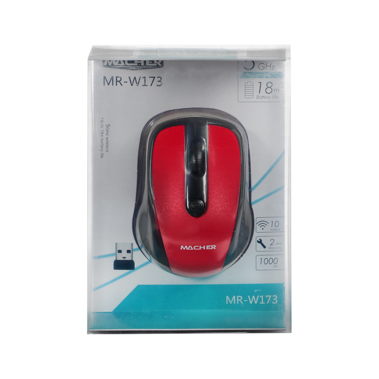 ماوس بی سیم Macher مدل MR-W173 - مشکی قرمز - فروشگاه - پنل فروشگاهی eways