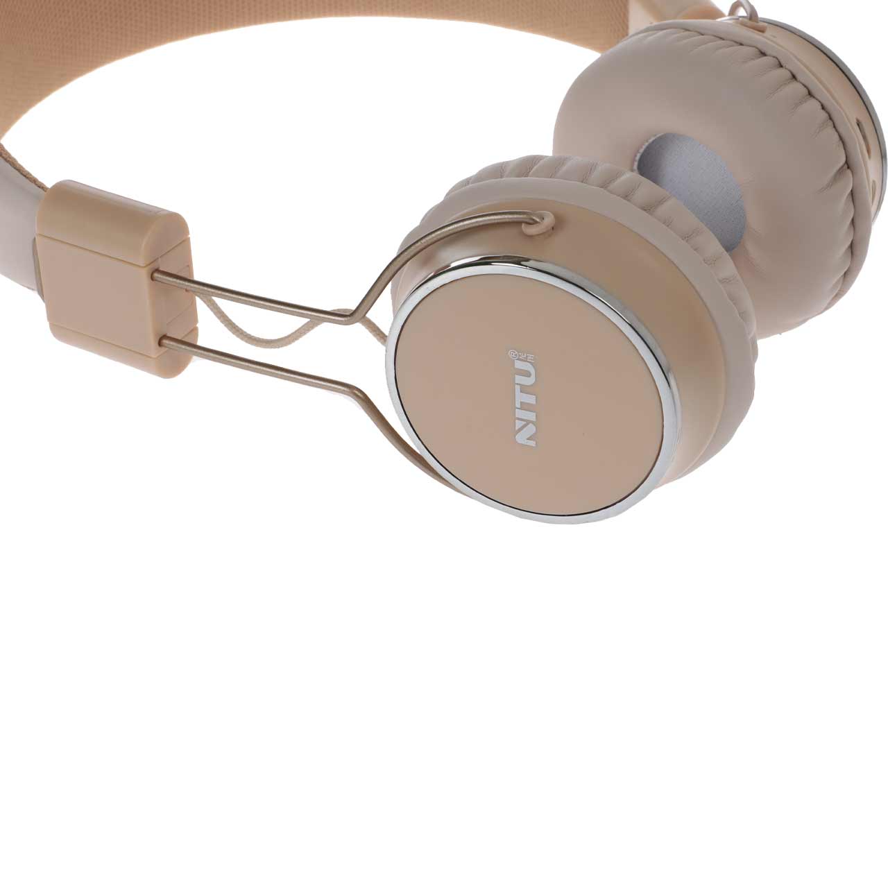 هدفون بی سیم NITU مدل 08 - طلایی - فروشگاه - پنل فروشگاهی eways