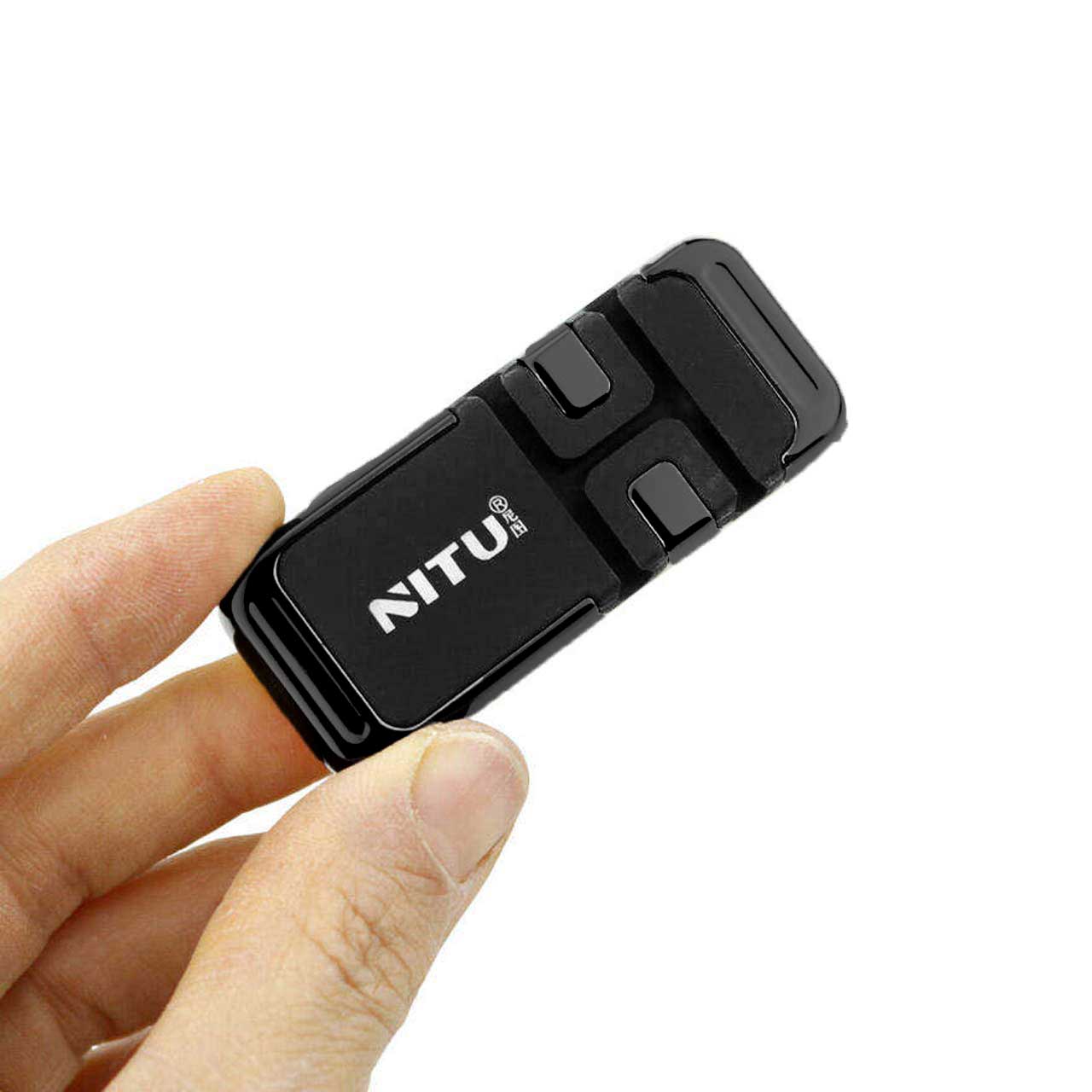 هولدر گوشی موبایل و کابل مگنتی NITU مدل NH16 - مشکی - فروشگاه - پنل فروشگاهی eways