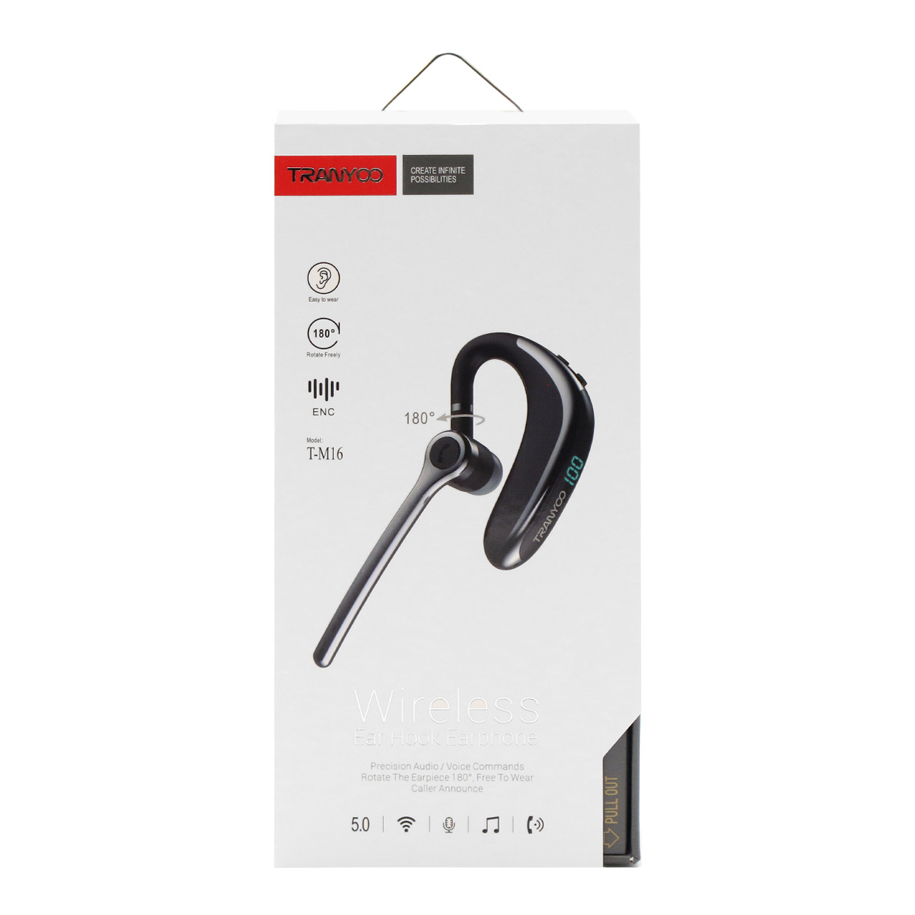 هندزفری تک گوش بلوتوثی TRANYOO مدل T-M16 - مشکی - فروشگاه - پنل فروشگاهی eways