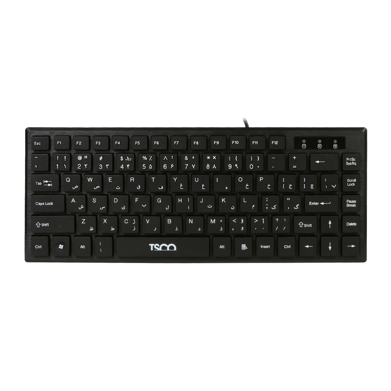 مینی کیبورد با سیم تسکو مدل TK8001 - مشکی - فروشگاه - پنل فروشگاهی eways