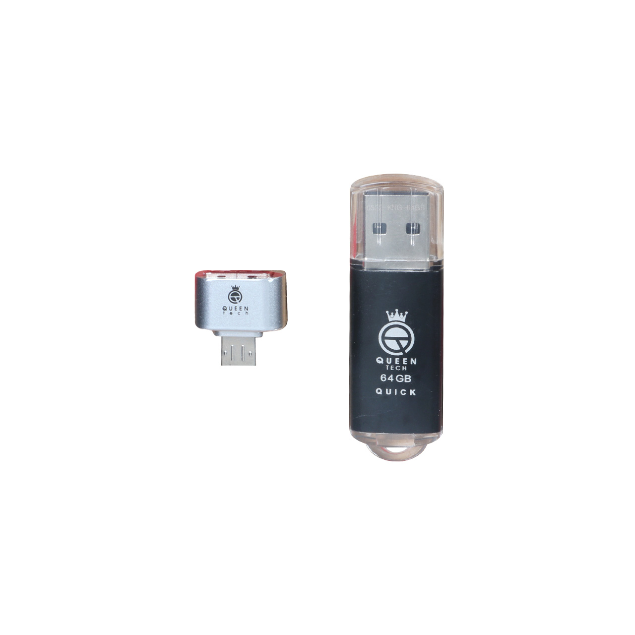 Queen tech-Quick Plus USB2.0+OTG Micro Usb Adapter Flash Memory Flash Memory-64GB مشکی (گارانتی ...
