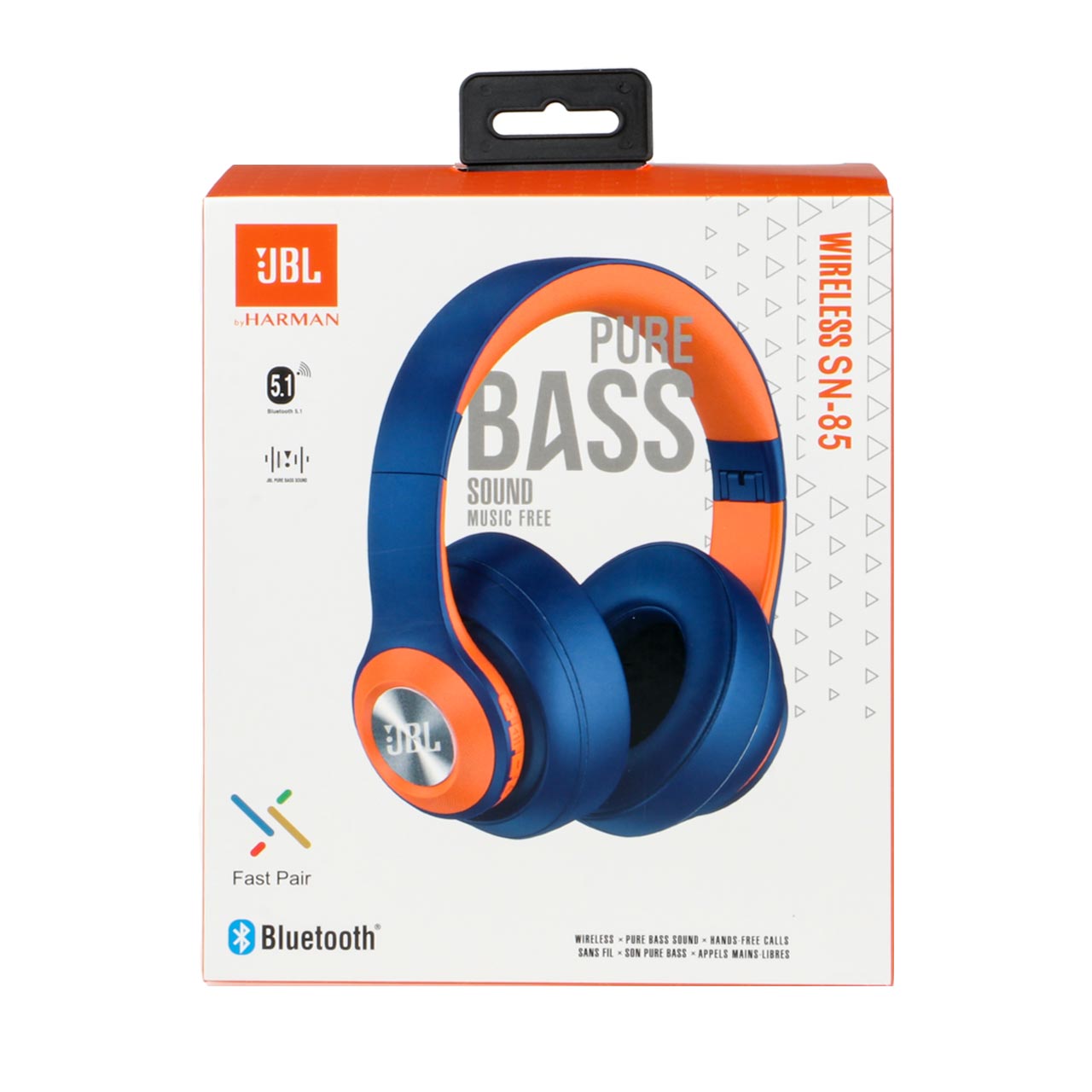 هدفون بی سیم JBL مدل SN-85 - قرمز آبی - فروشگاه - پنل فروشگاهی eways