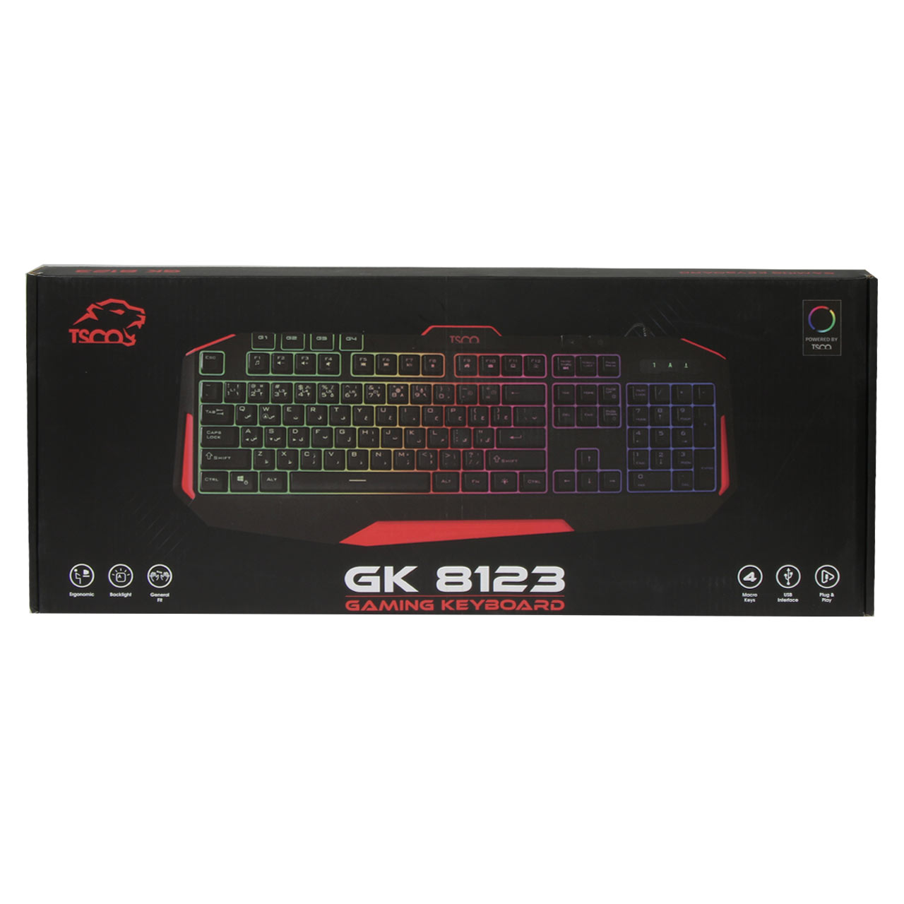 کیبورد باسیم گیمینگ تسکو مدل GK 8123 - مشکی (کارکرده) - فروشگاه - پنل فروشگاهی eways
