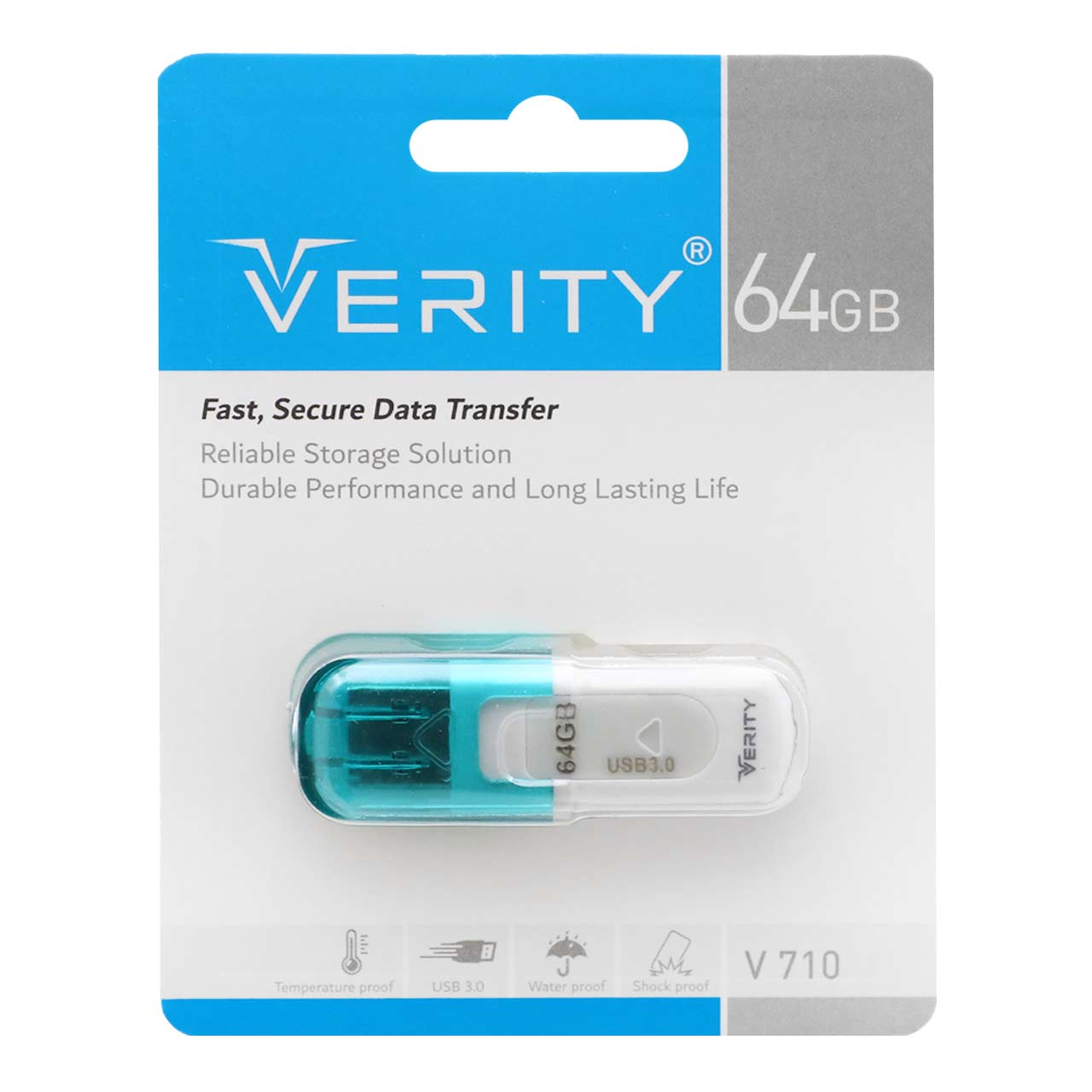 Verity V710 USB3.0 Flash Memory -64GB - (گارانتی آسان سرویس) سفید آبی - فروشگاه - پنل فروشگاهی eways