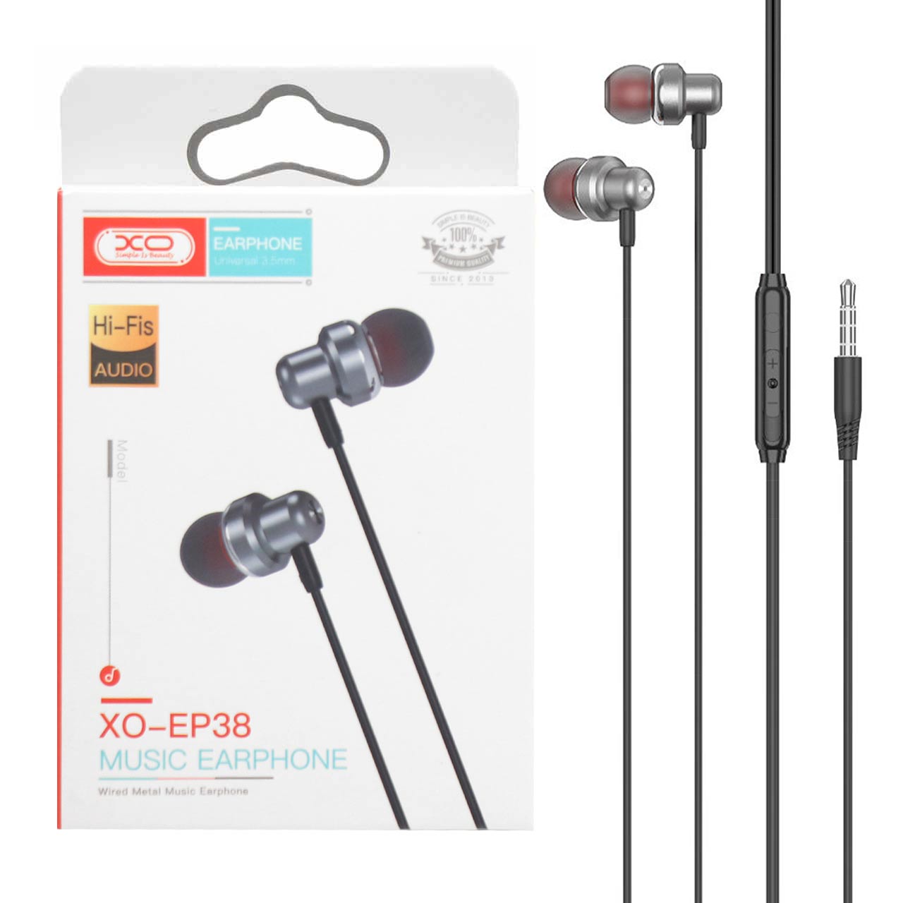 هندزفری باسیم XO مدل XO-EP38 - مشکی - فروشگاه - پنل فروشگاهی eways