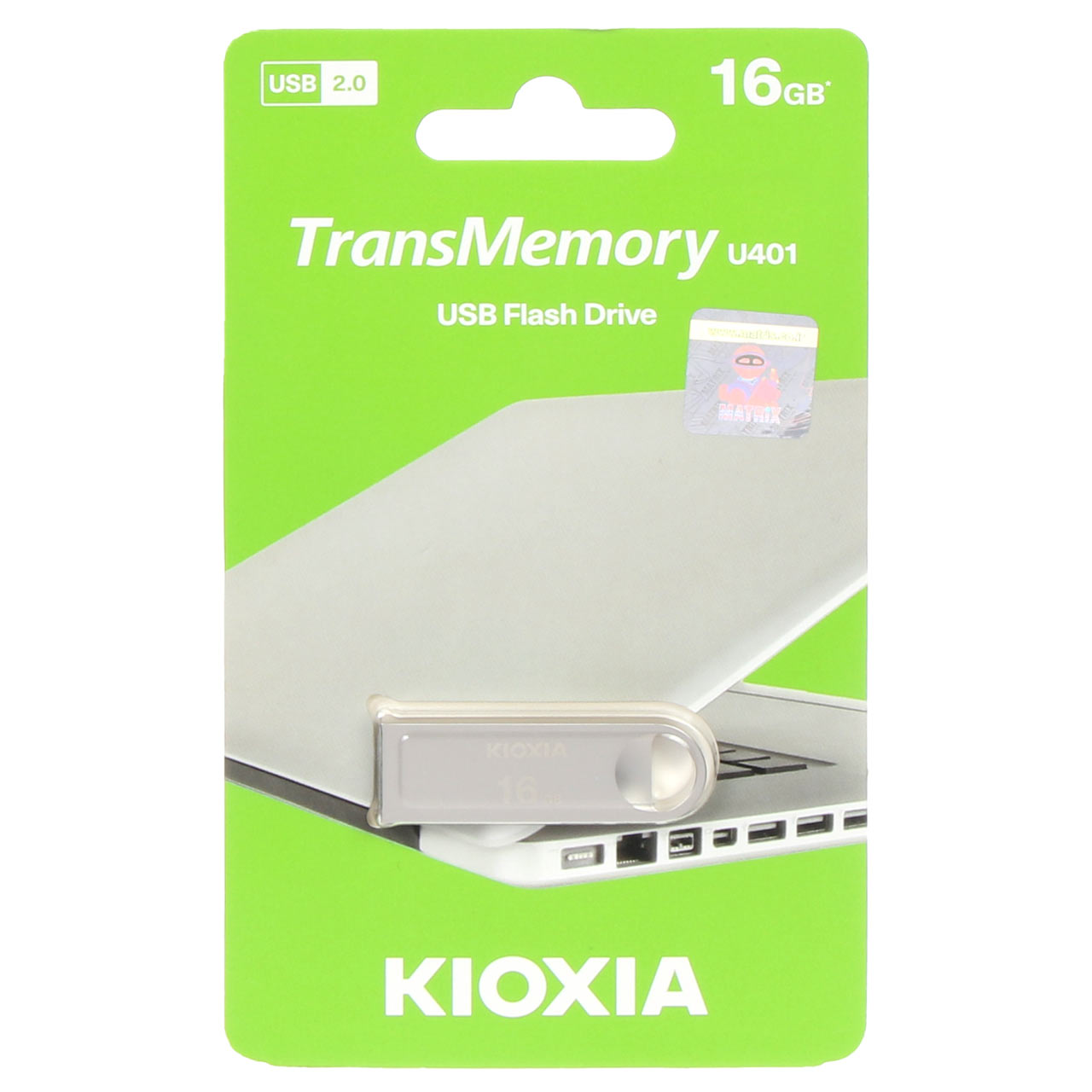 KIOXIA TransMemory U401 USB2.0 Flash Memory -16GB نقره ای (گارانتی ...