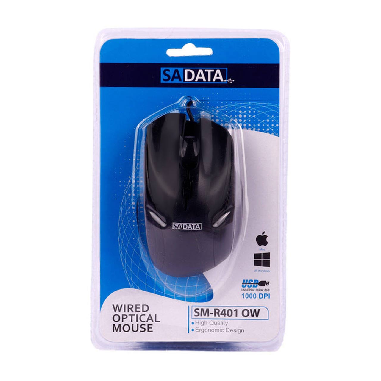 ماوس باسیم Sadata مدل SM-R401 OW - مشکی - فروشگاه - پنل فروشگاهی eways