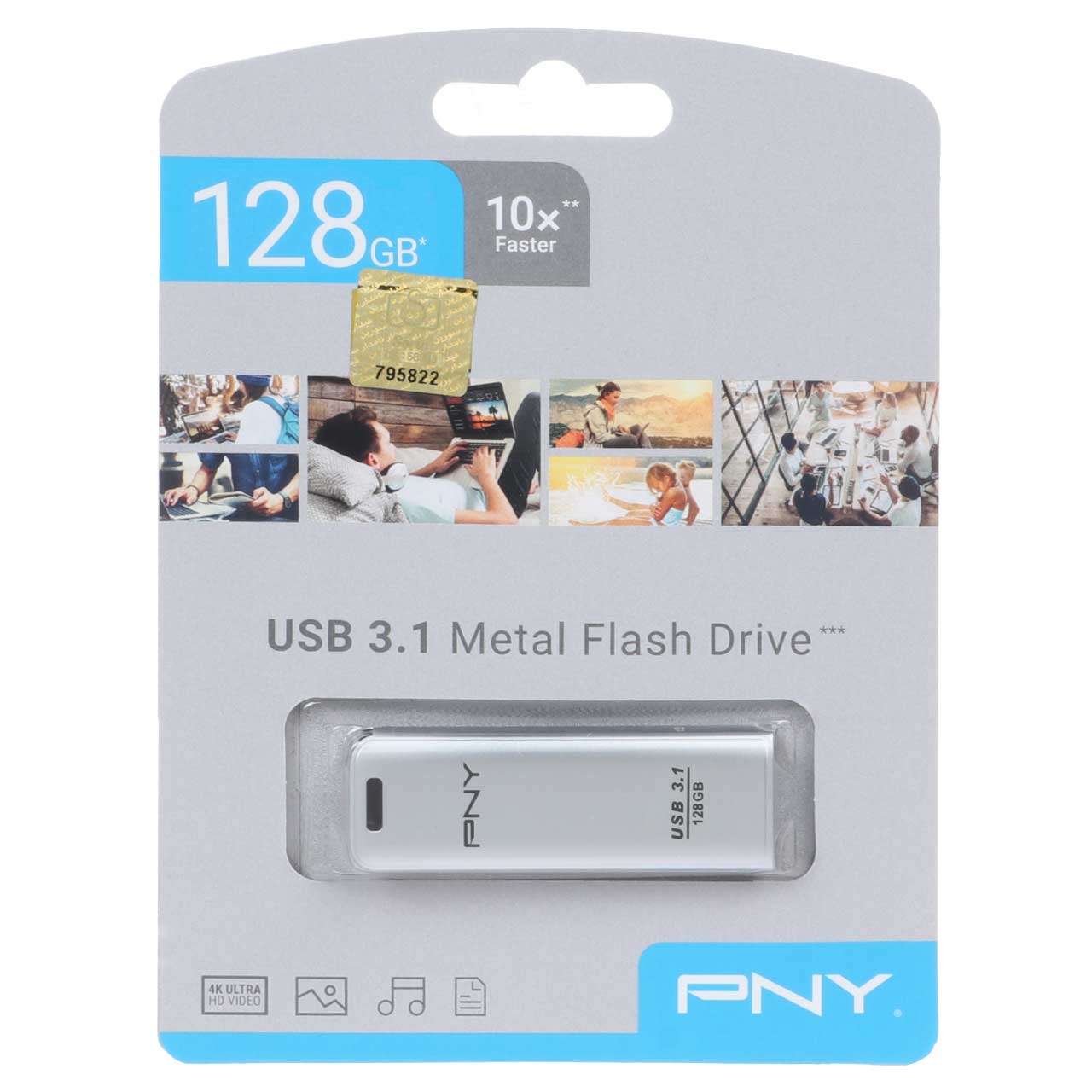 (گارانتی سورین) نقره ای PNY STEEL USB3.1 Flash Memory - 128GB - فروشگاه - پنل فروشگاهی eways