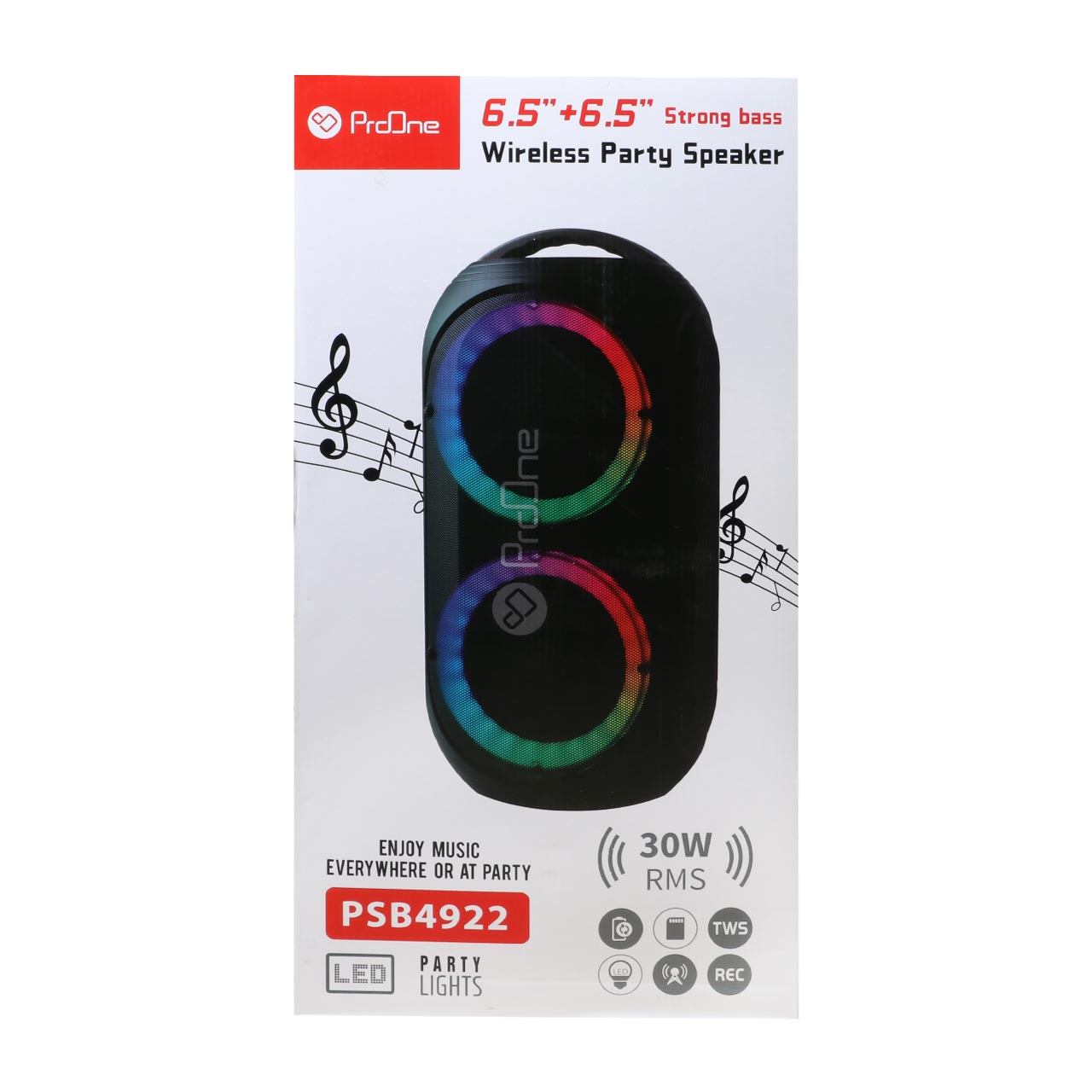 اسپیکر بلوتوثی قابل حمل ProOne مدل PSB4922 - قرمز - فروشگاه - پنل فروشگاهی eways