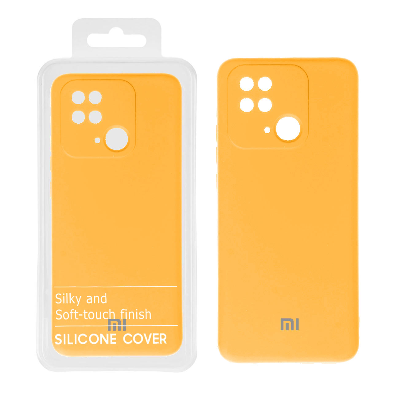 قاب نیو سیلیکون محافظ لنزدار Xiaomi Redmi 10C / Poco C40 -RFF - زرد کد7 ...