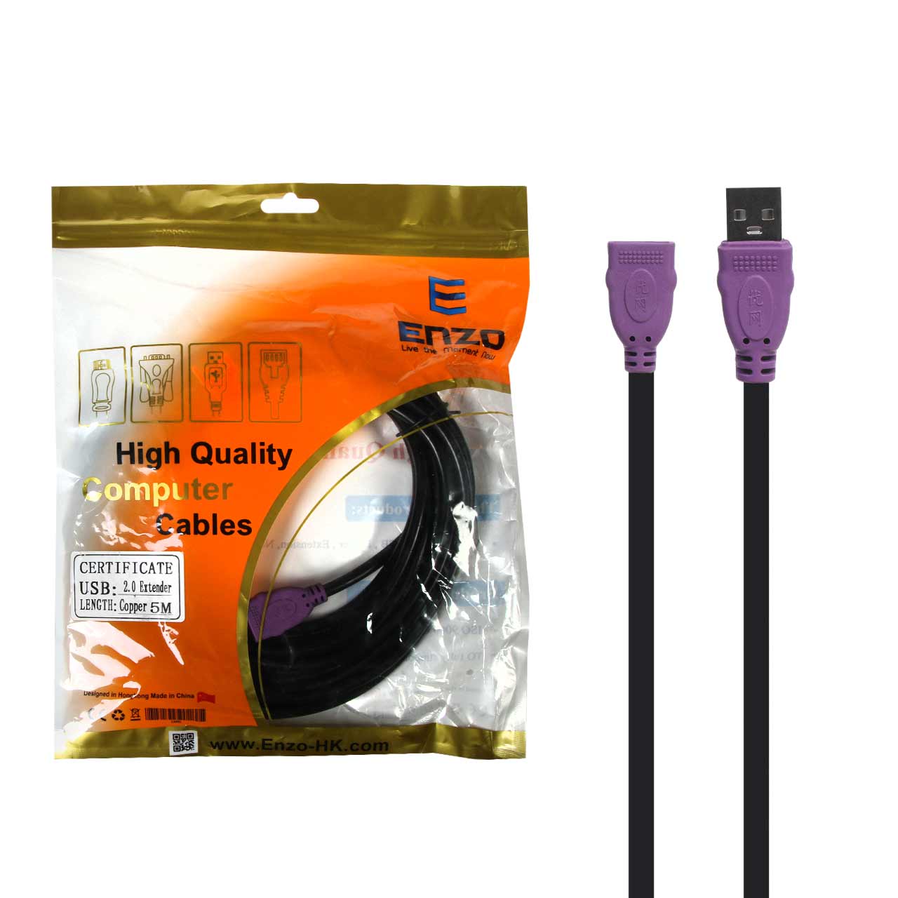 کابل افزایش طول 5 متری - Enzo USB 2.0 - فروشگاه - پنل فروشگاهی eways
