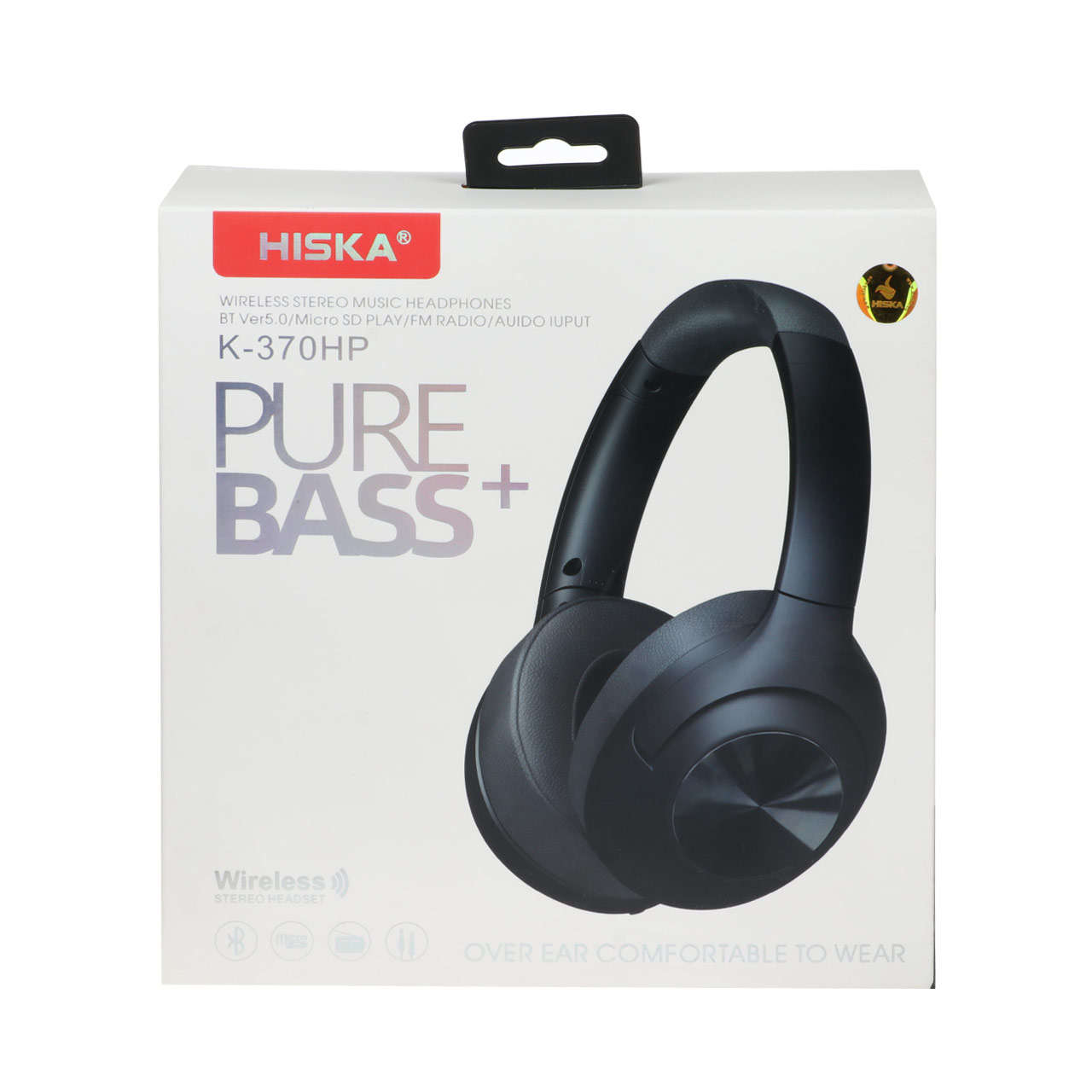 هدفون بی سیم HISKA مدل K-370HP - مشکی - فروشگاه - پنل فروشگاهی eways