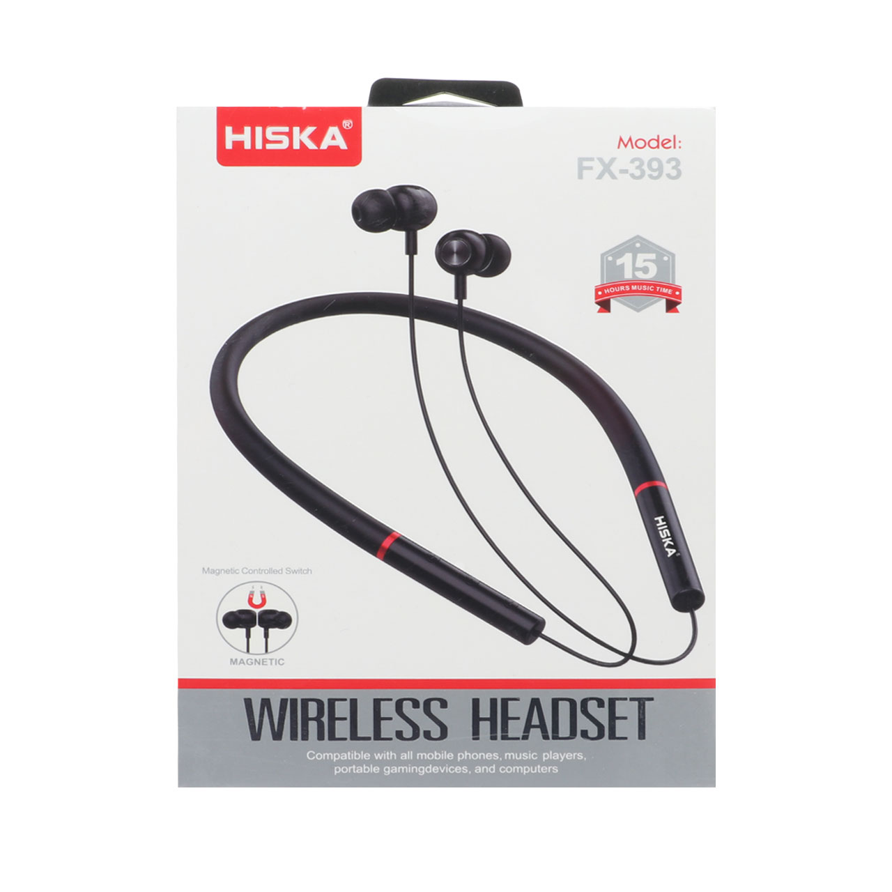 هندزفری گردنی مگنتی HISKA مدل FX-393 - مشکی - فروشگاه - پنل فروشگاهی eways