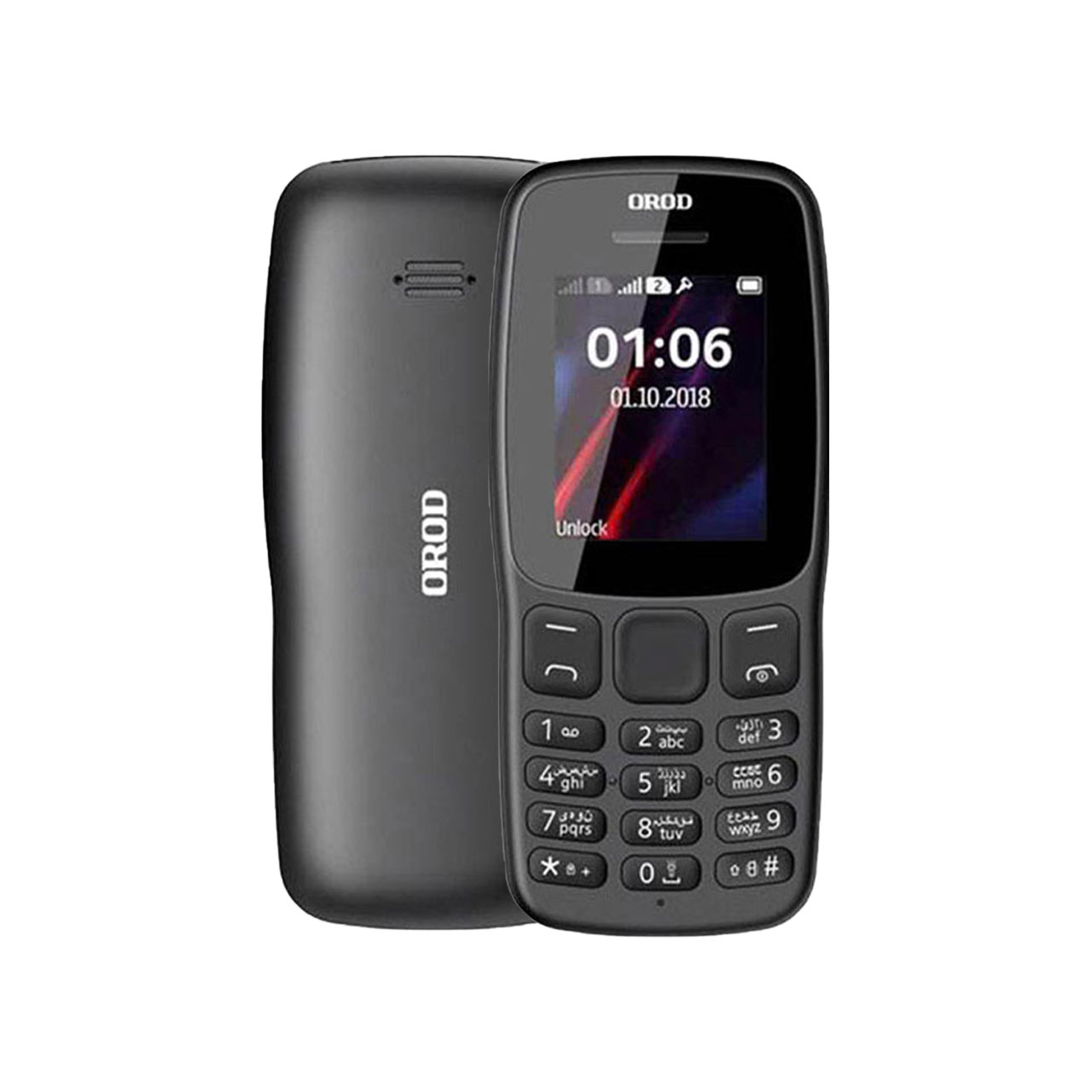 گوشی موبایل OROD مدل 106 دو سیم کارت-مشکی (Open Box) - فروشگاه - پنل ...