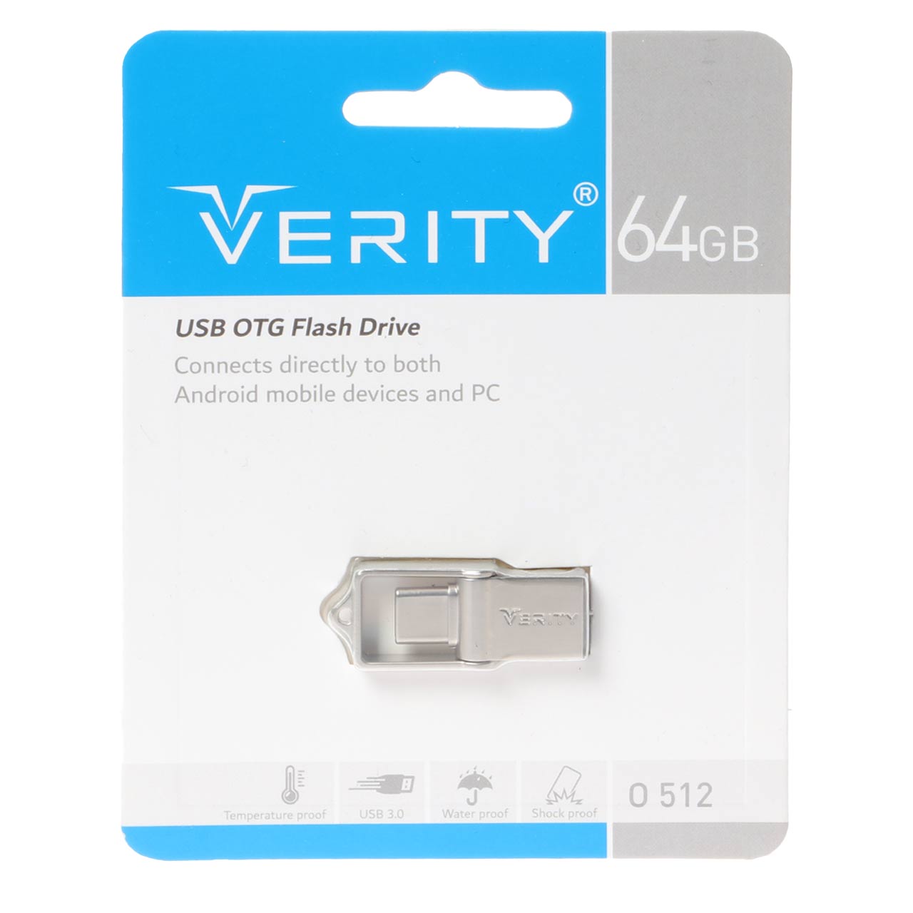 Verity O 512 OTG TO Type-C Flash Memory - 64GB (گارانتی آسان سرویس ...