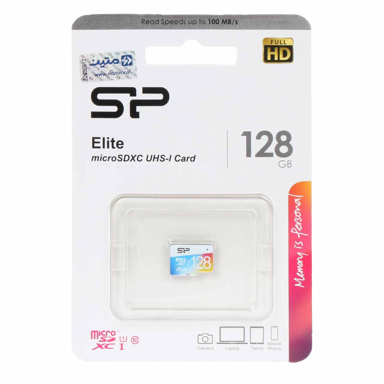 Silicon Power microSDXC UHS-I U1 Class 10 Elite-100MB/S - 128GB رنگی (گارانتی متین) - فروشگاه ...