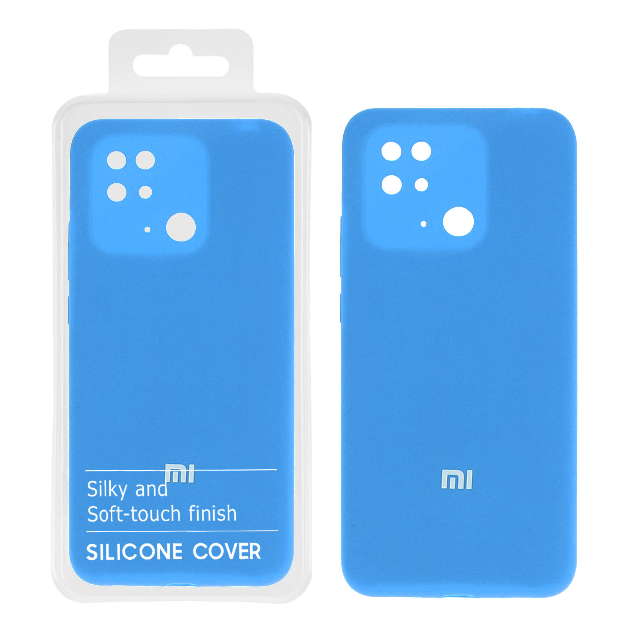 قاب سیلیکونی اورجینال درجه یک Xiaomi Poco C40 / Redmi 10C - آبی (پک دار ...