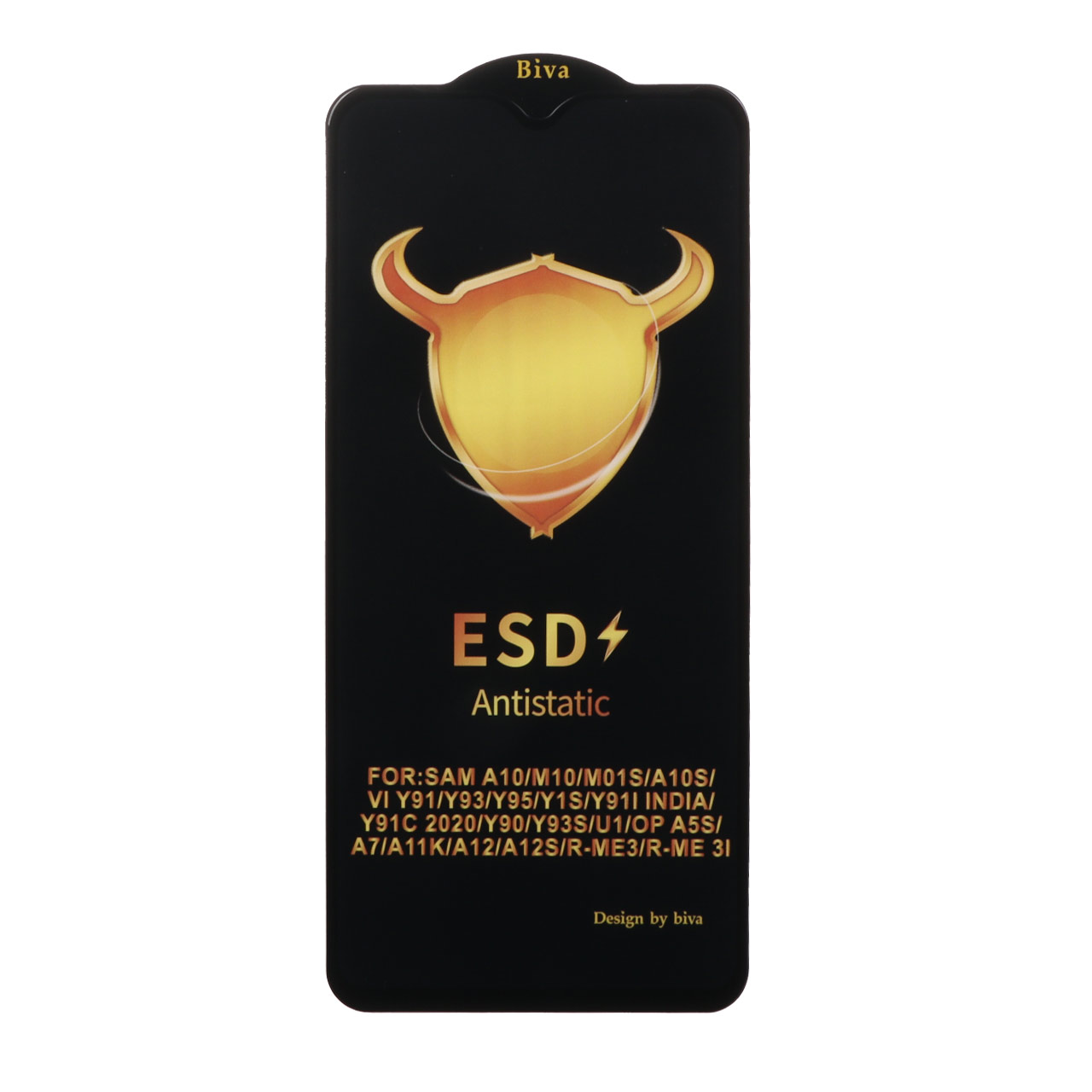 محافظ صفحه نمایش شیشه ای Full Cover - ESD AntiStatic - Biva مدل Samsung A10 / A10S / M10 / M20 ...
