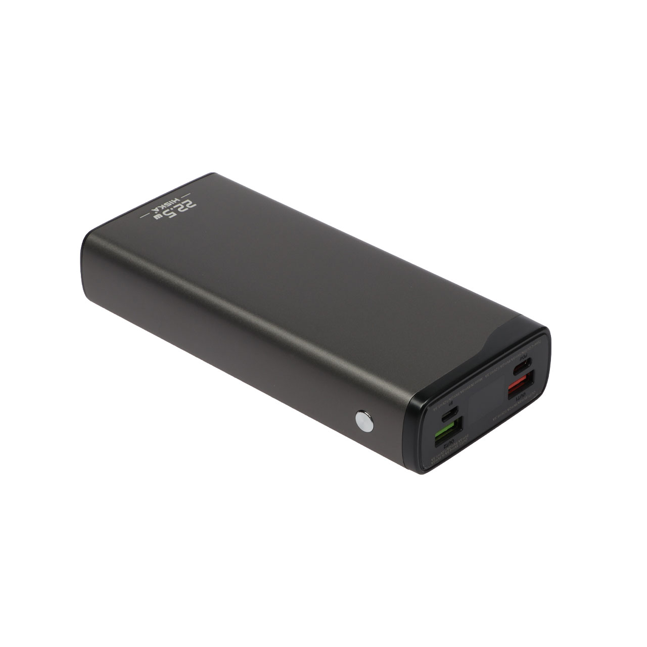 پاوربانک (PD و فست شارژ) Hiska 22.5W 20000mAh مدل QI-212PD - مشکی - فروشگاه - پنل فروشگاهی eways