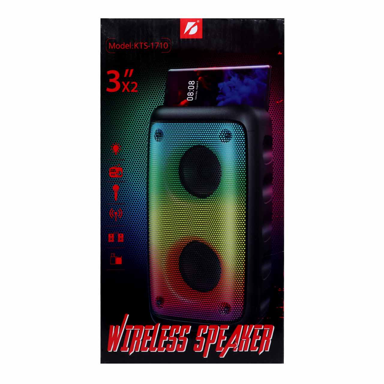 اسپیکر بی سیم BIG SOUND مدل KTS-1710 - مشکی - فروشگاه - پنل فروشگاهی eways