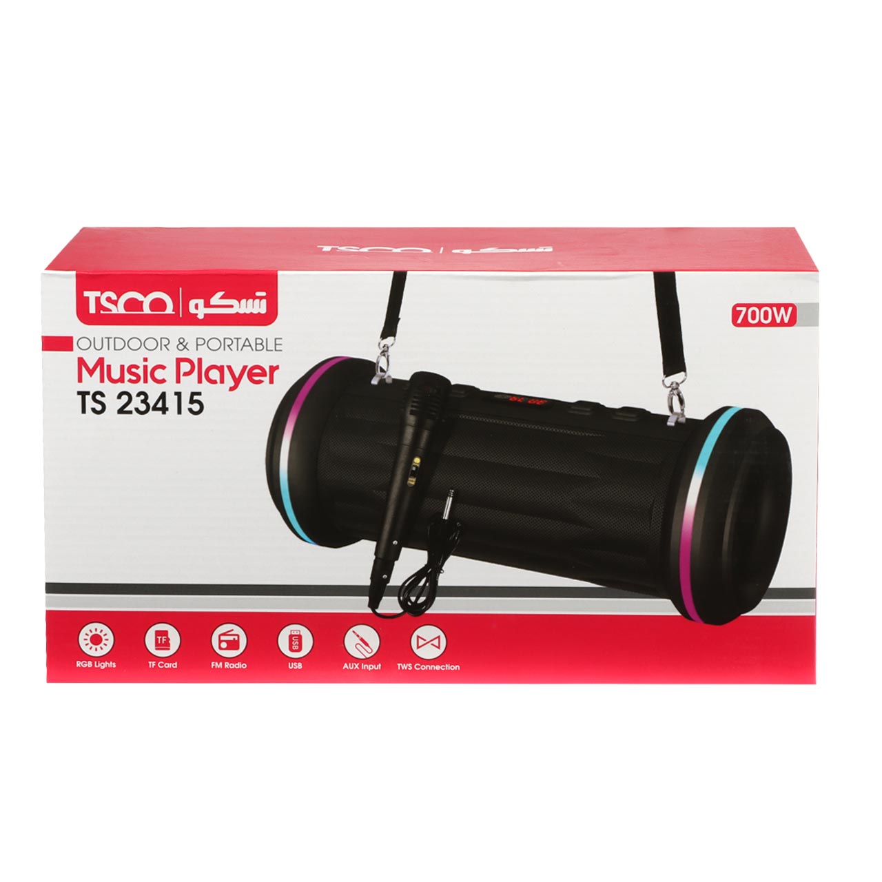 اسپیکر بی سیم TSCO مدل TS 23415 - مشکی - فروشگاه - پنل فروشگاهی eways