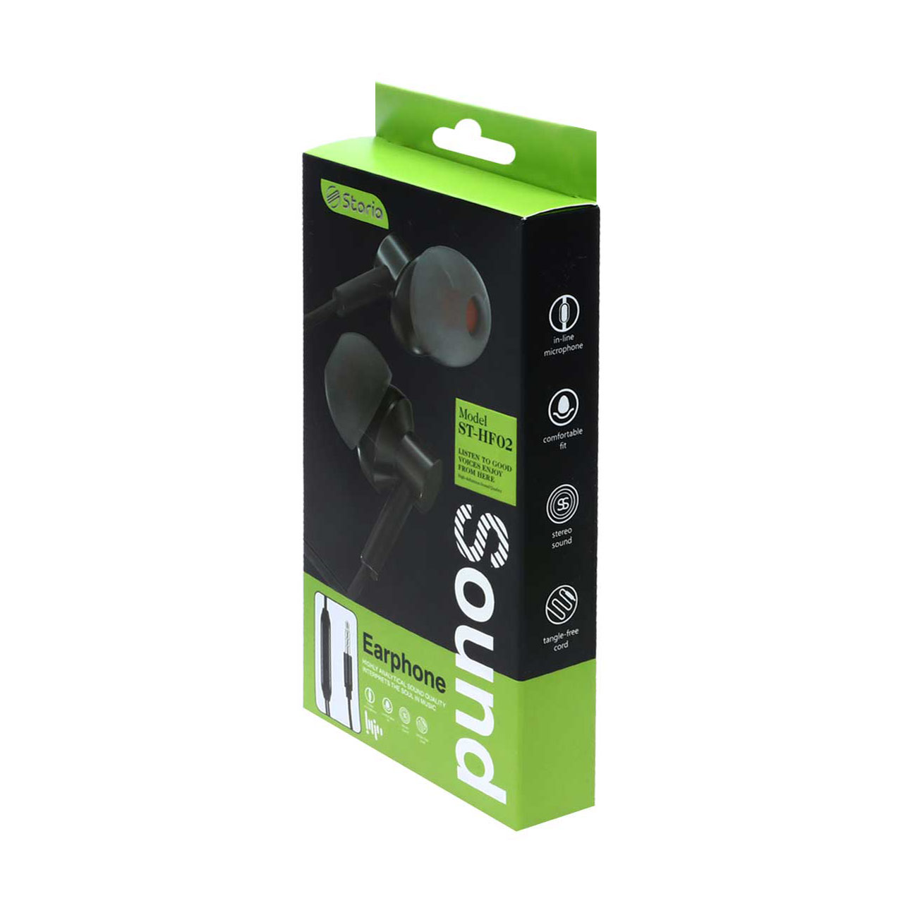 هندزفری با سیم Storia مدل ST-HF02 - مشکی - فروشگاه - پنل فروشگاهی eways