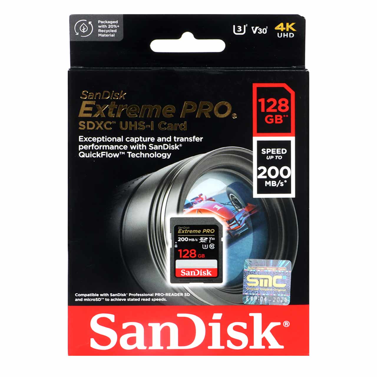 مخصوص دوربین عکاسی - Sandisk Extreme PRO SDXC UHS-I (200MB/S) - 128GB (گارانتی سه ساله حافظه ...