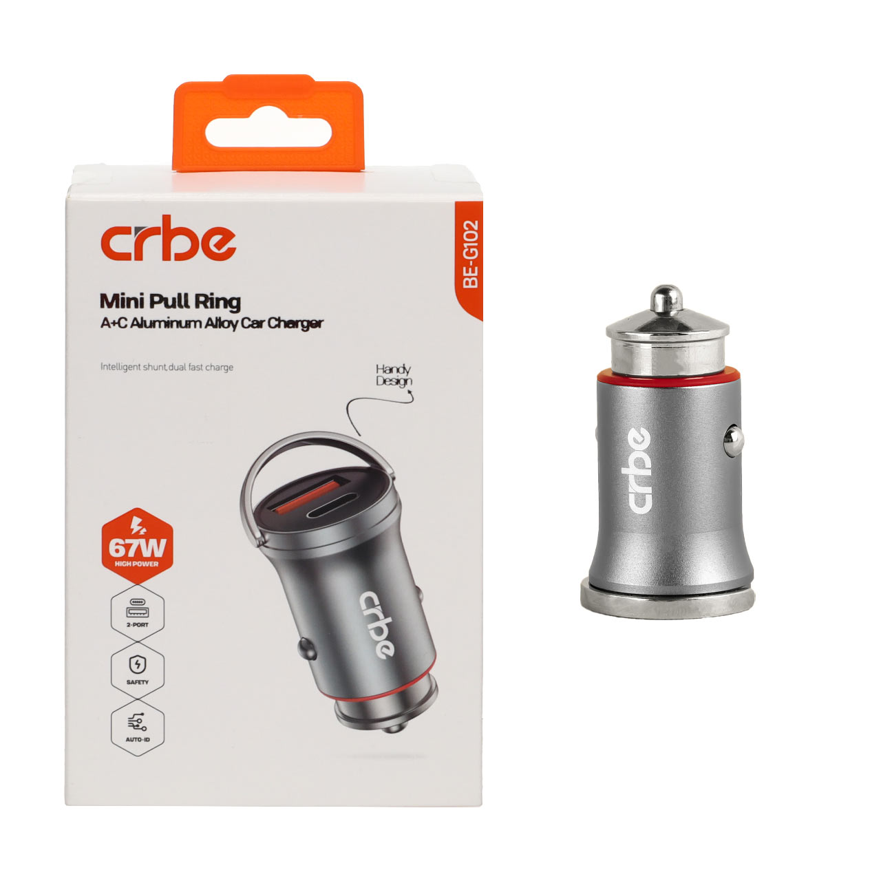 شارژر فندکی فست دو پورت Crbe مدل BE-G102 67W - خاکستری (گارانتی یکساله PMC) - فروشگاه - پنل ...