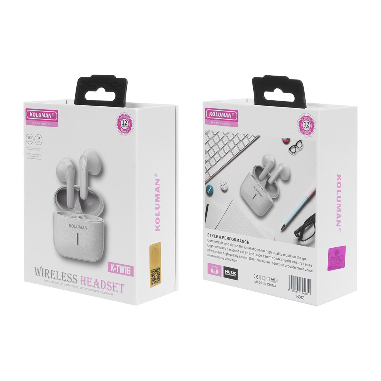 ایرفون بی سیم Koluman مدل K-TW16 - سفید (گارانتی یکساله PMC) - فروشگاه - پنل فروشگاهی eways