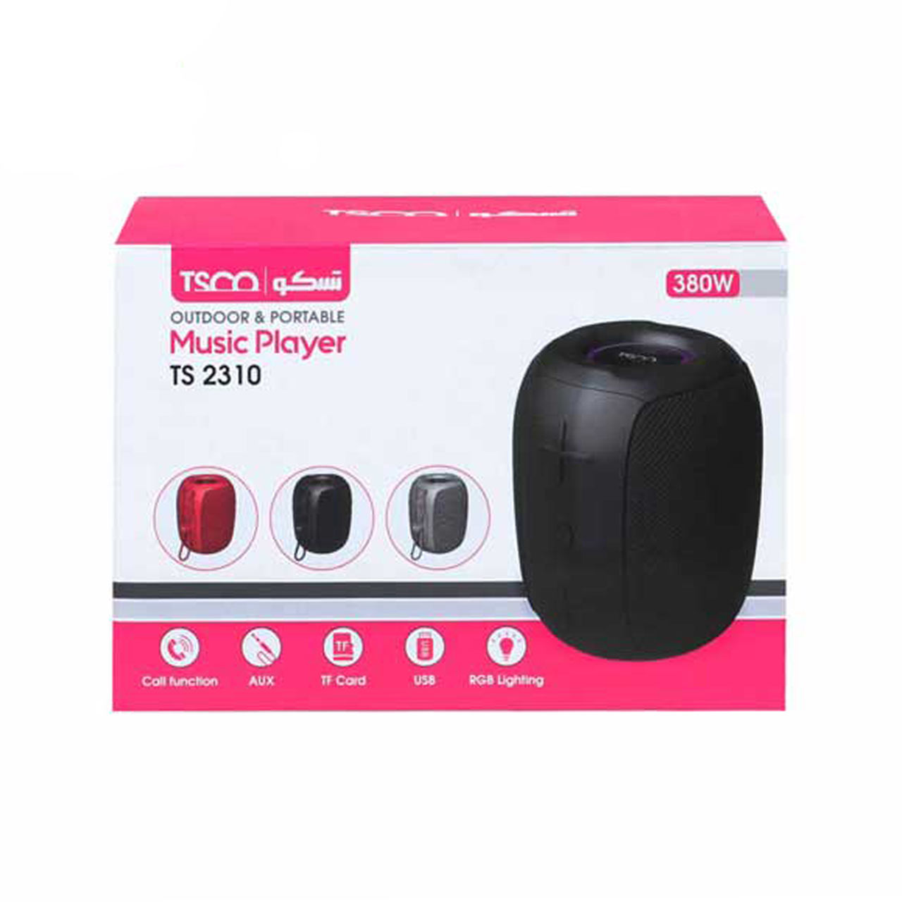 اسپیکر بی سیم TSCO مدل TS 2310 - قرمز - فروشگاه - پنل فروشگاهی eways
