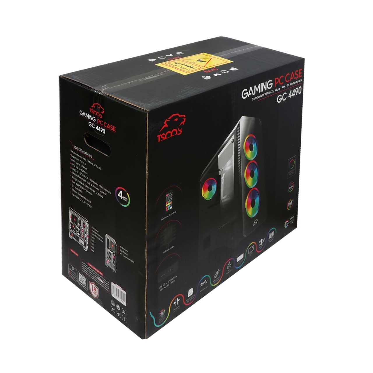 کیس گیمینگ تسکو مدل GC 4490 - فروشگاه - پنل فروشگاهی eways