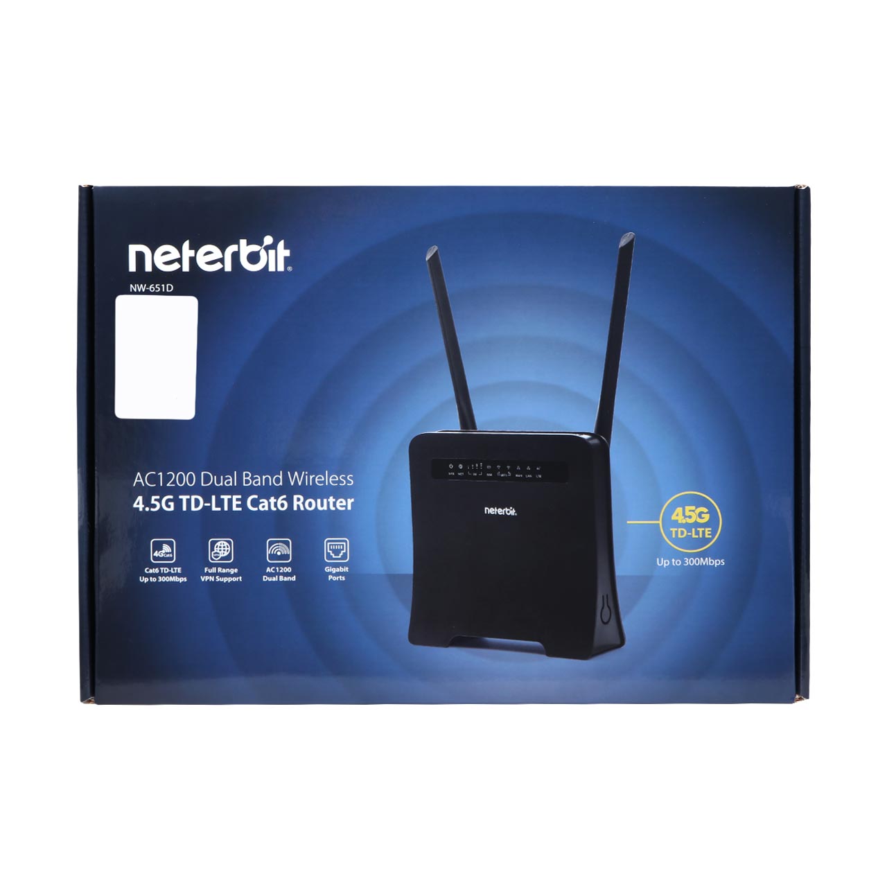 Neterbit NW-651D 300Mbps Wireless TD-LTE Cat6 Modem Router مشکی-مودم ...