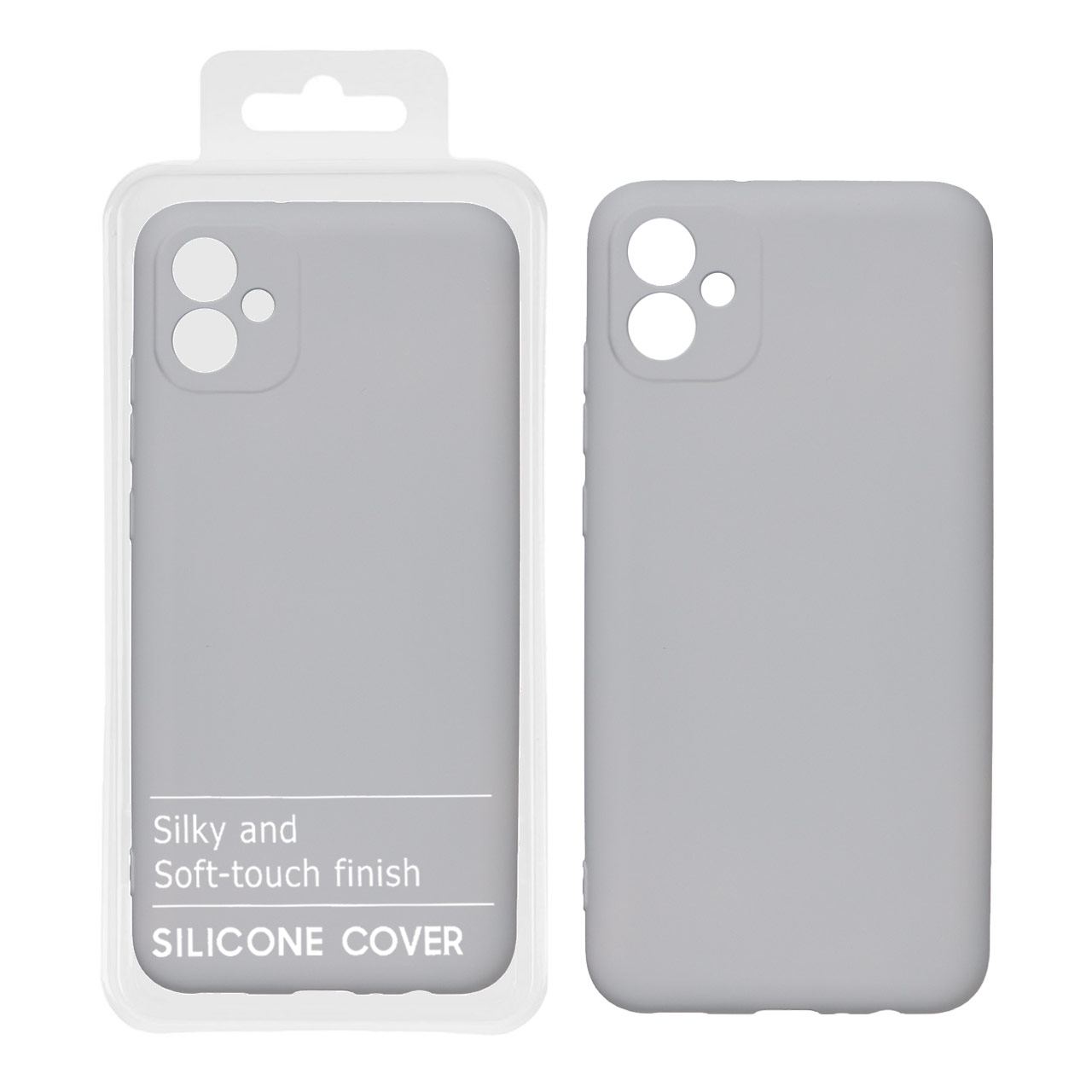 قاب سیلیکونی HighCopy مدل Samsung Galaxy A04e - طوسی روشن (پک دار ...