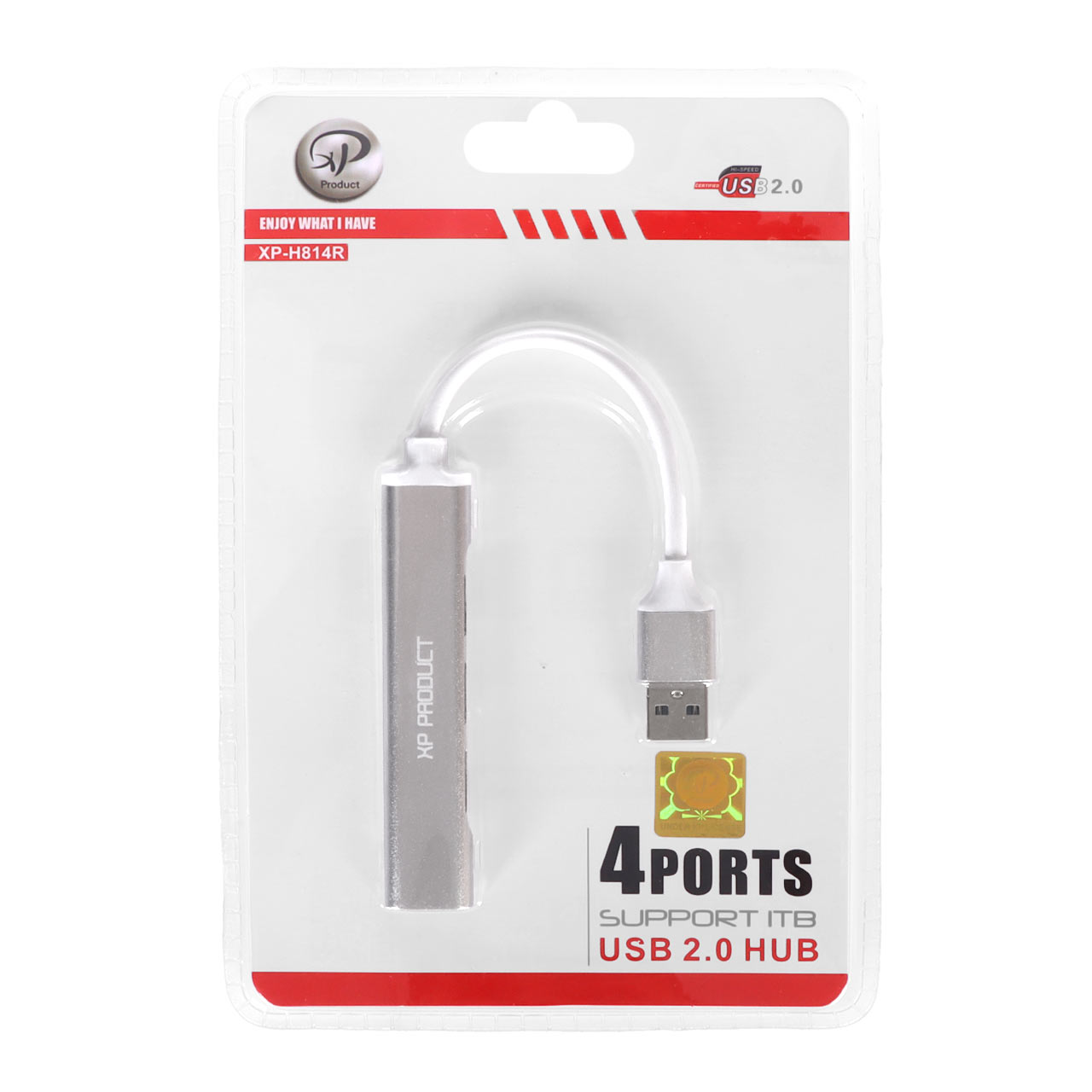 هاب 4 پورت USB2.0 ـ XP Product مدل XP-H814G - نقره ای - فروشگاه - پنل فروشگاهی eways