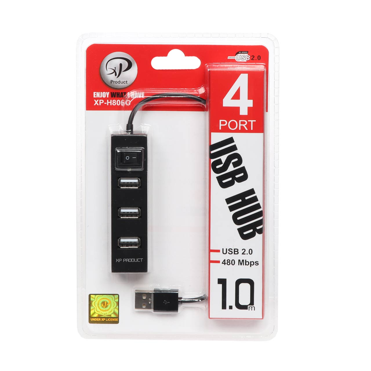هاب 4 پورت USB2.0 ـ XP Product مدل XP-H806G - مشکی - فروشگاه - پنل فروشگاهی eways