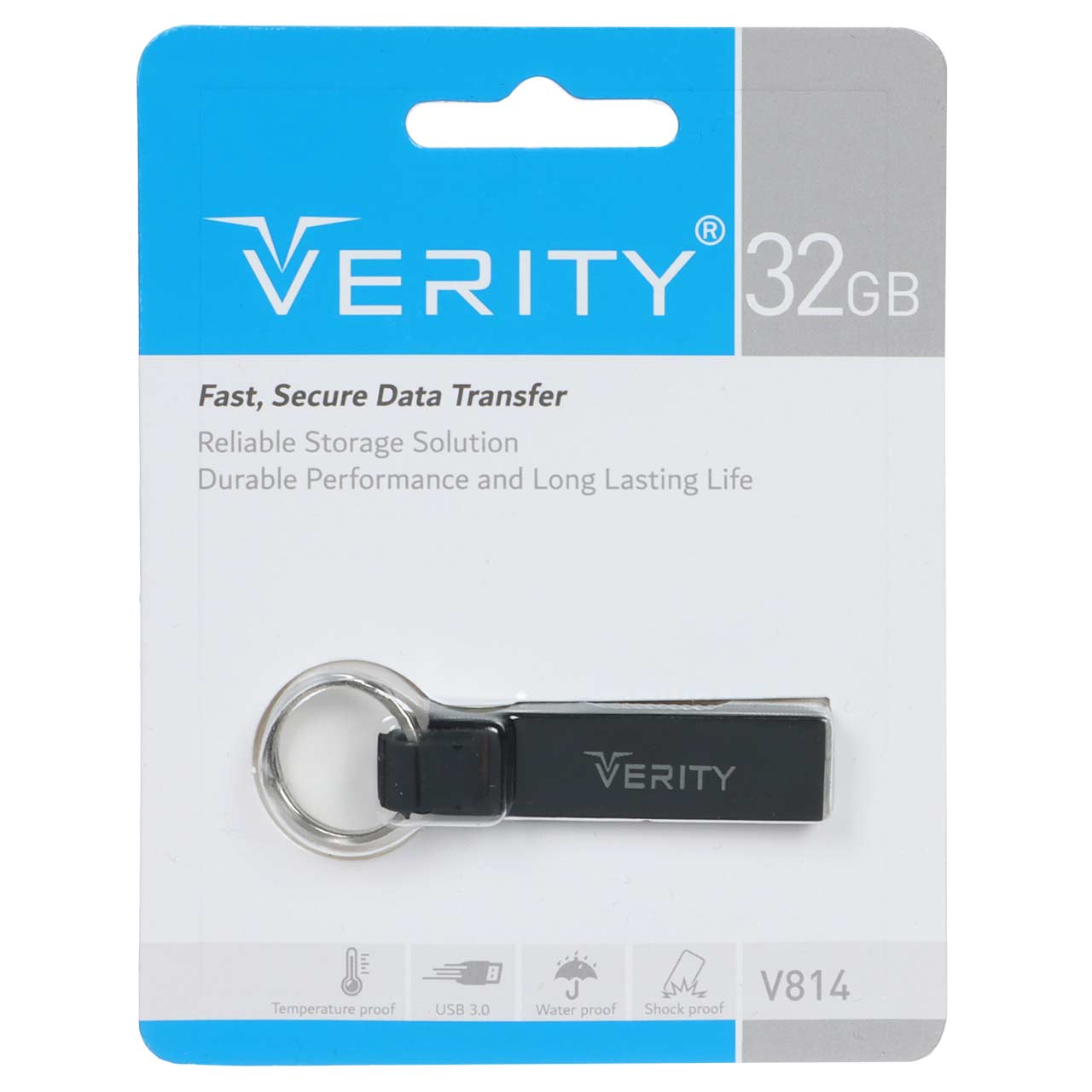 Verity V814 USB3.0 Flash Memory - 32GB (گارانتی آسان سرویس) مشکی - فروشگاه - پنل فروشگاهی eways