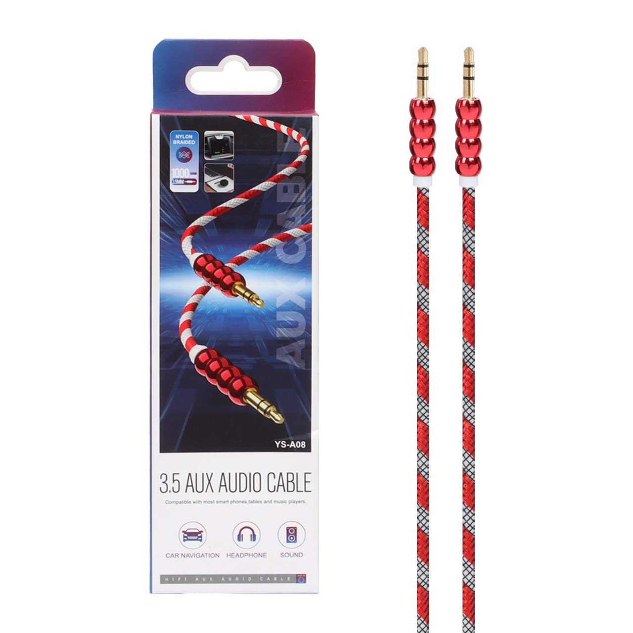 کابل صدا AUX مدل HAM - YS-A08 - فروشگاه - پنل فروشگاهی eways