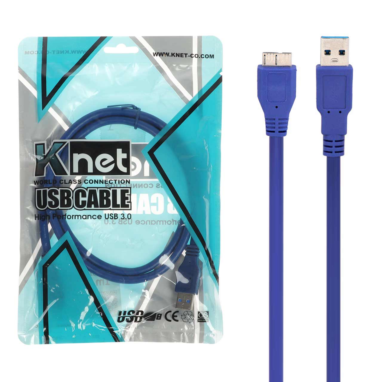 کابل هارد اکسترنال 1 متری K-Net USB 3.0 مدل K-OC901 - آبی - فروشگاه - پنل فروشگاهی eways