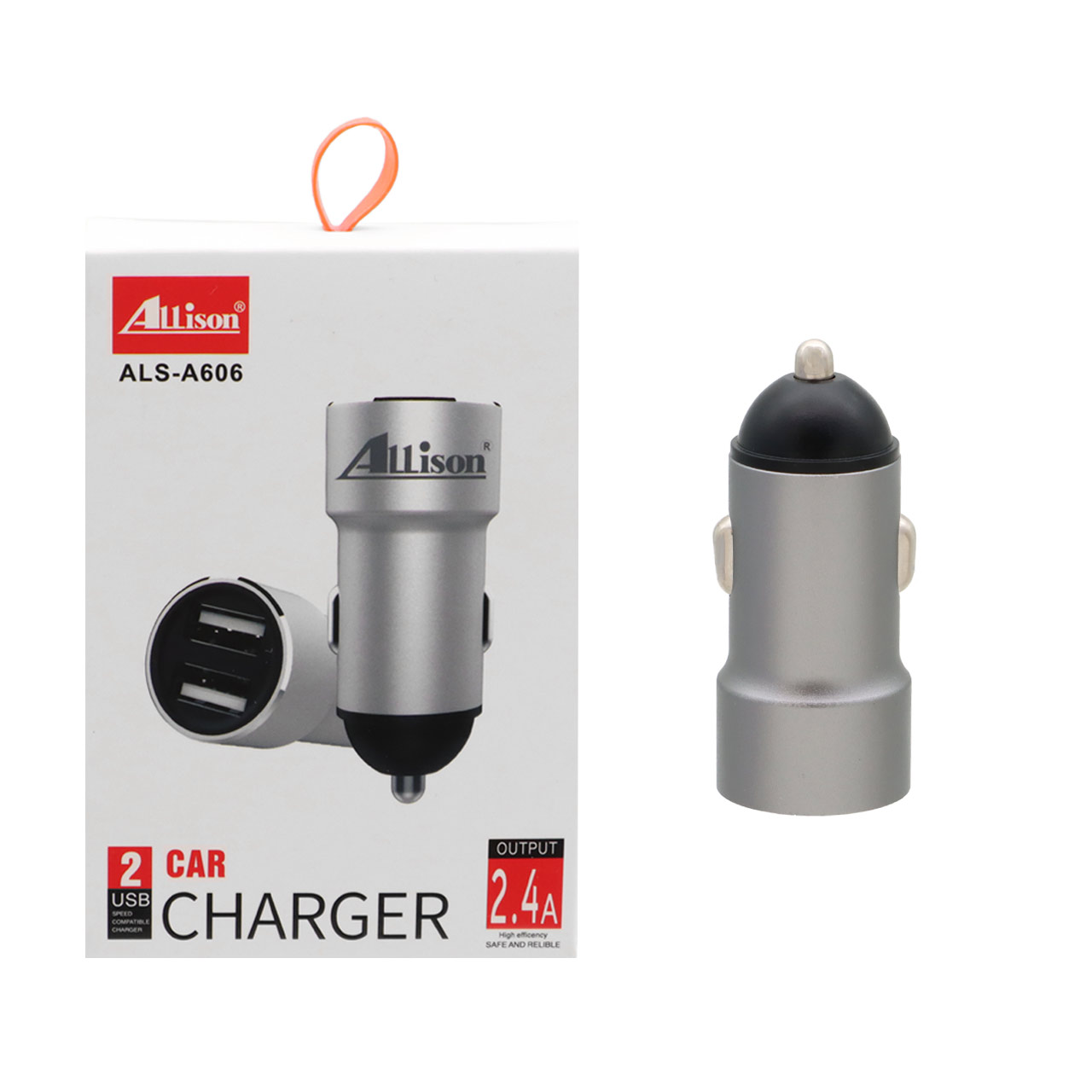 شارژر فندکی 12W فست دو پورت Allison مدل ALS-A606 - خاکستری - DST (گارانتی شش ماهه) - فروشگاه ...