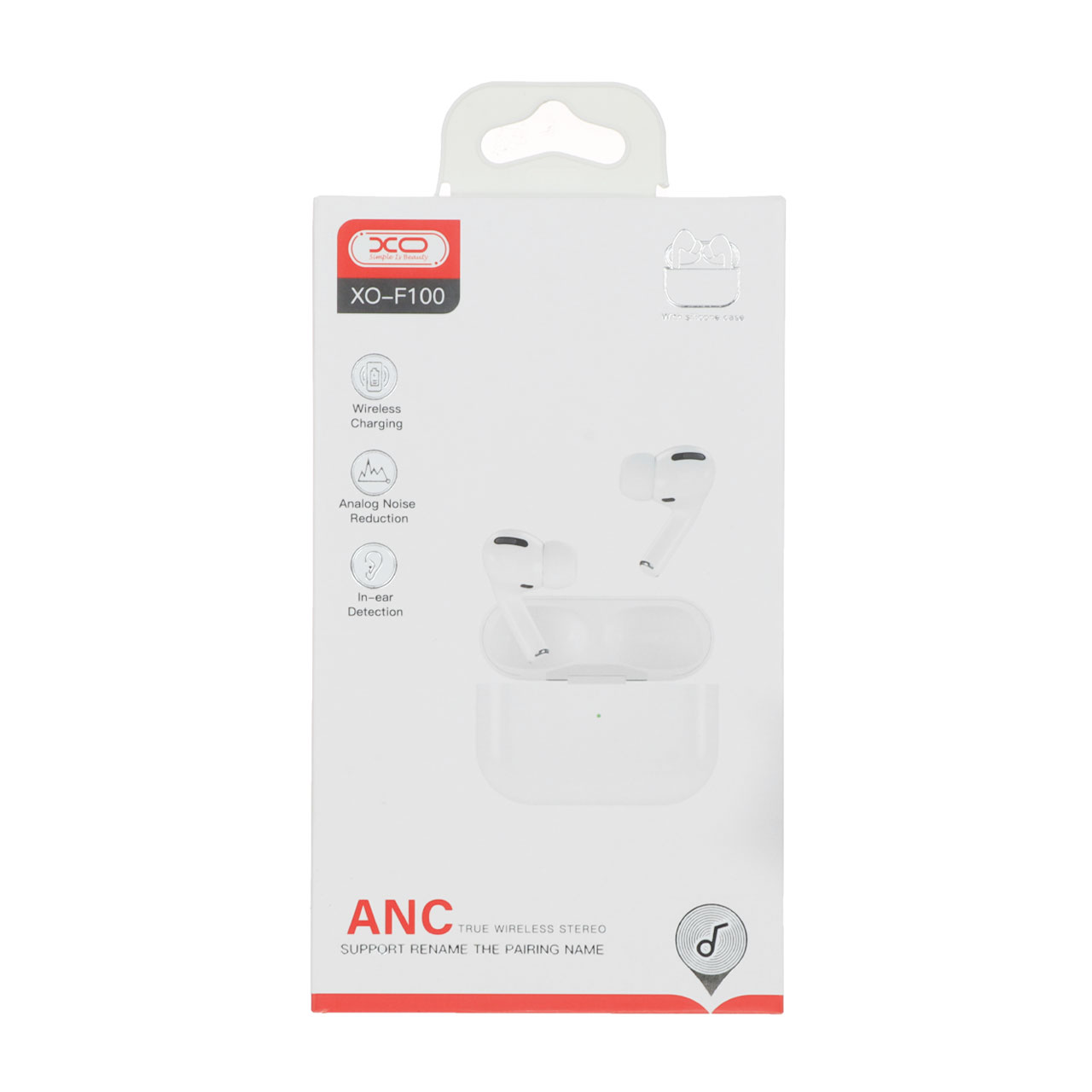 ایرفون بی سیم XO مدل F100 ANC - سفید - فروشگاه - پنل فروشگاهی eways